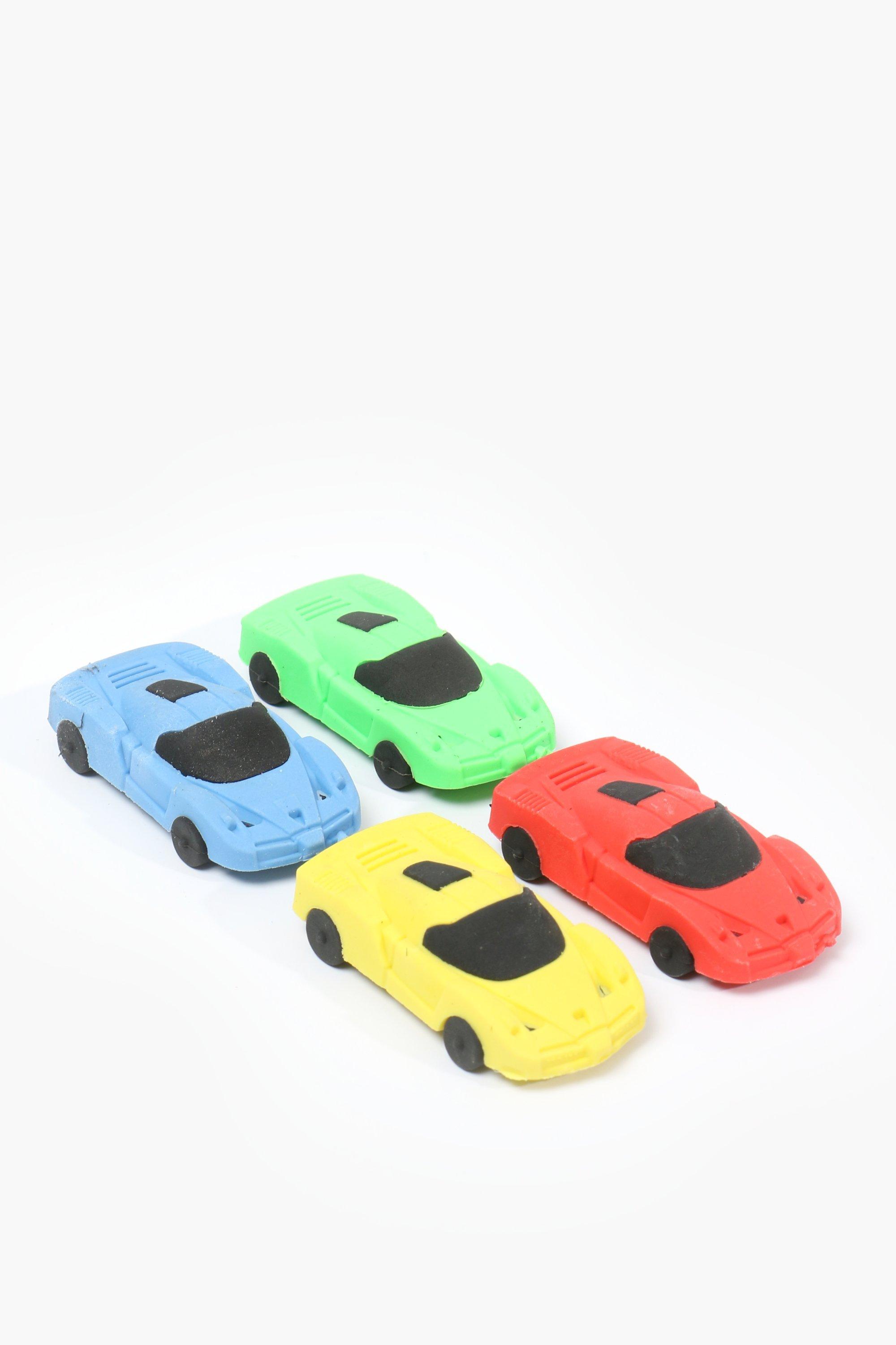 4 Pack Cars Eraser Set