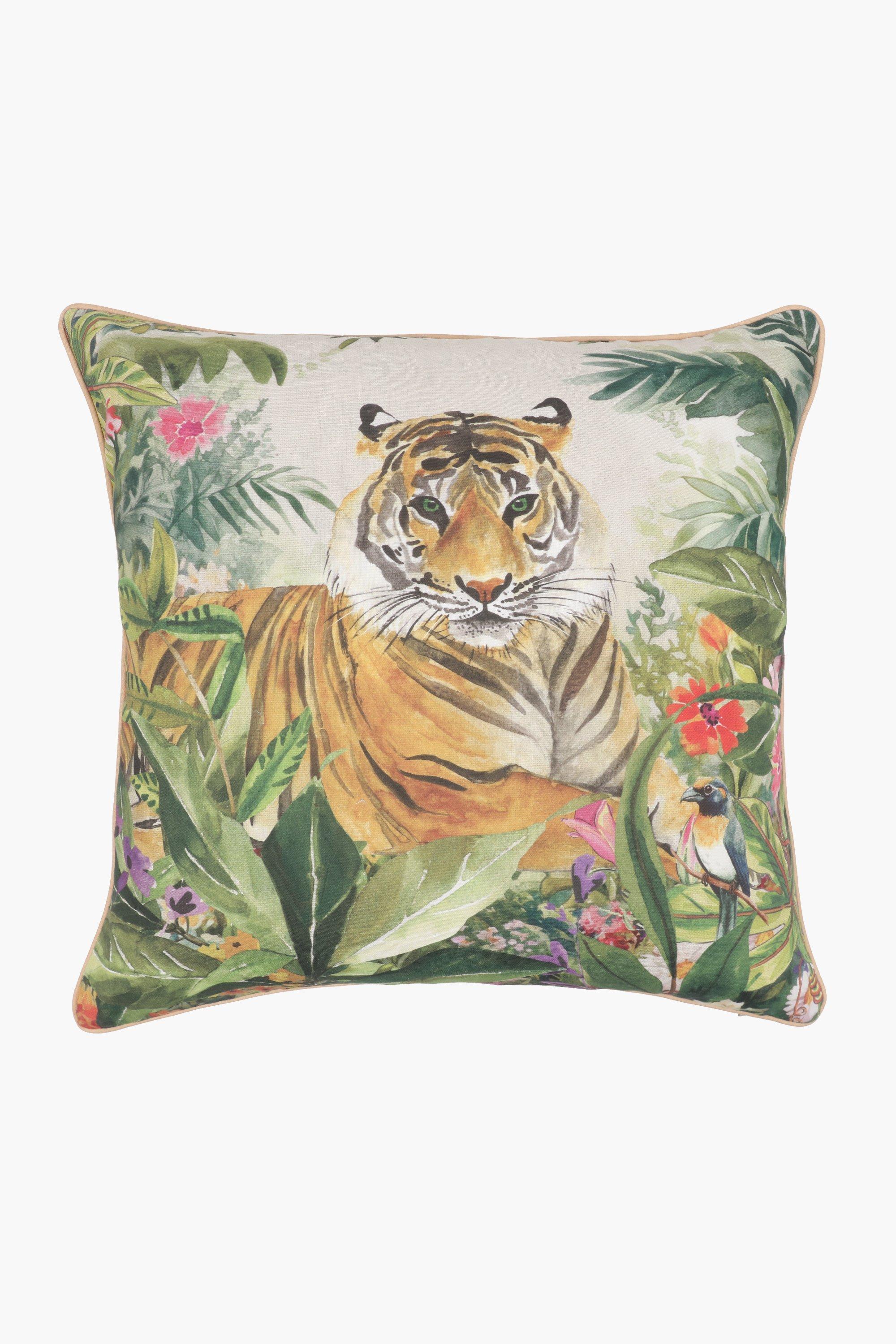 Premium Double Sided Tiger Belly Feather Filled Scatter Cushion, 60x60cm
