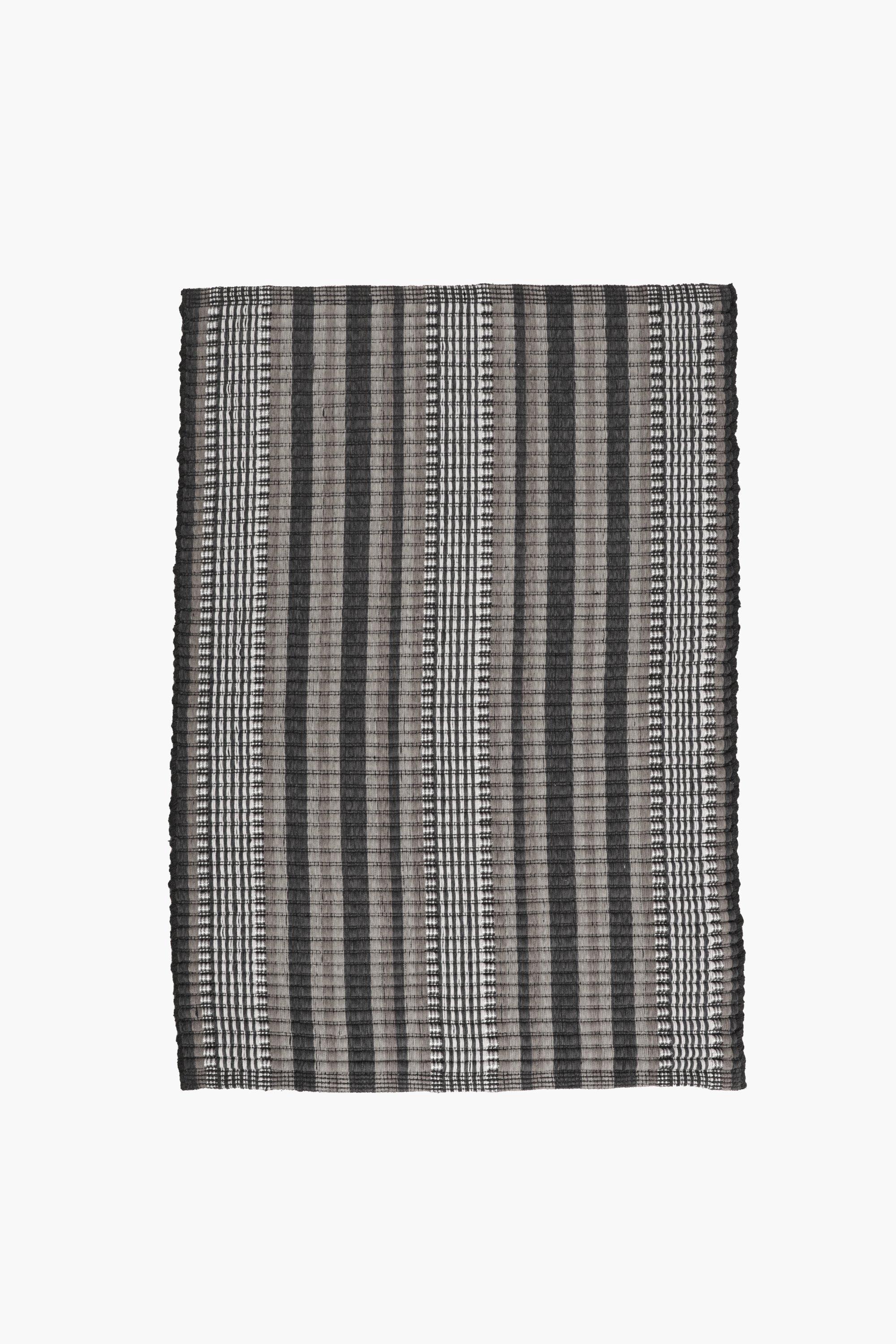 Carter Line Stripe Cotton Rug, 60x90cm