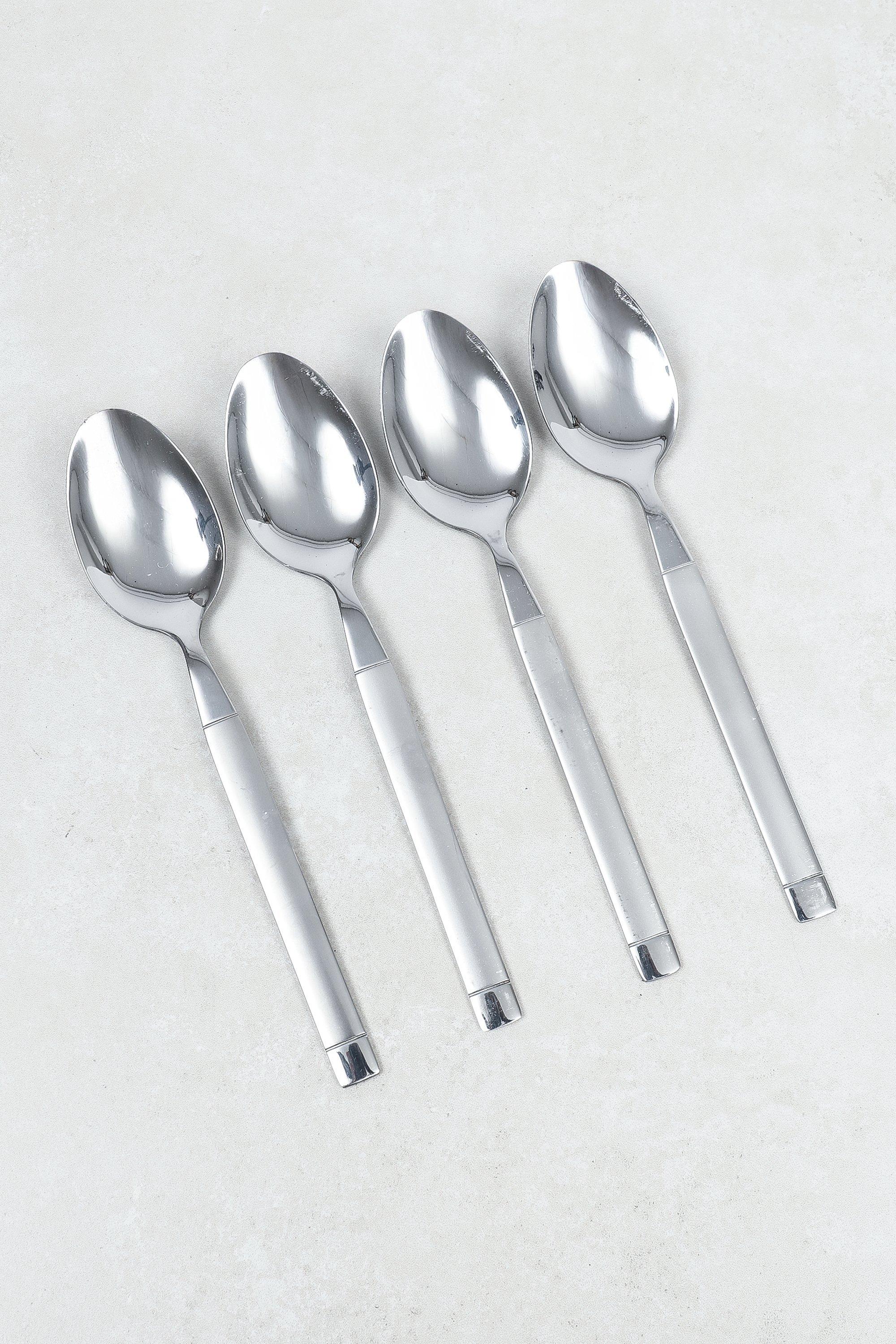 4 Pack 2 Tone Stainless Steel Tablespoon Set