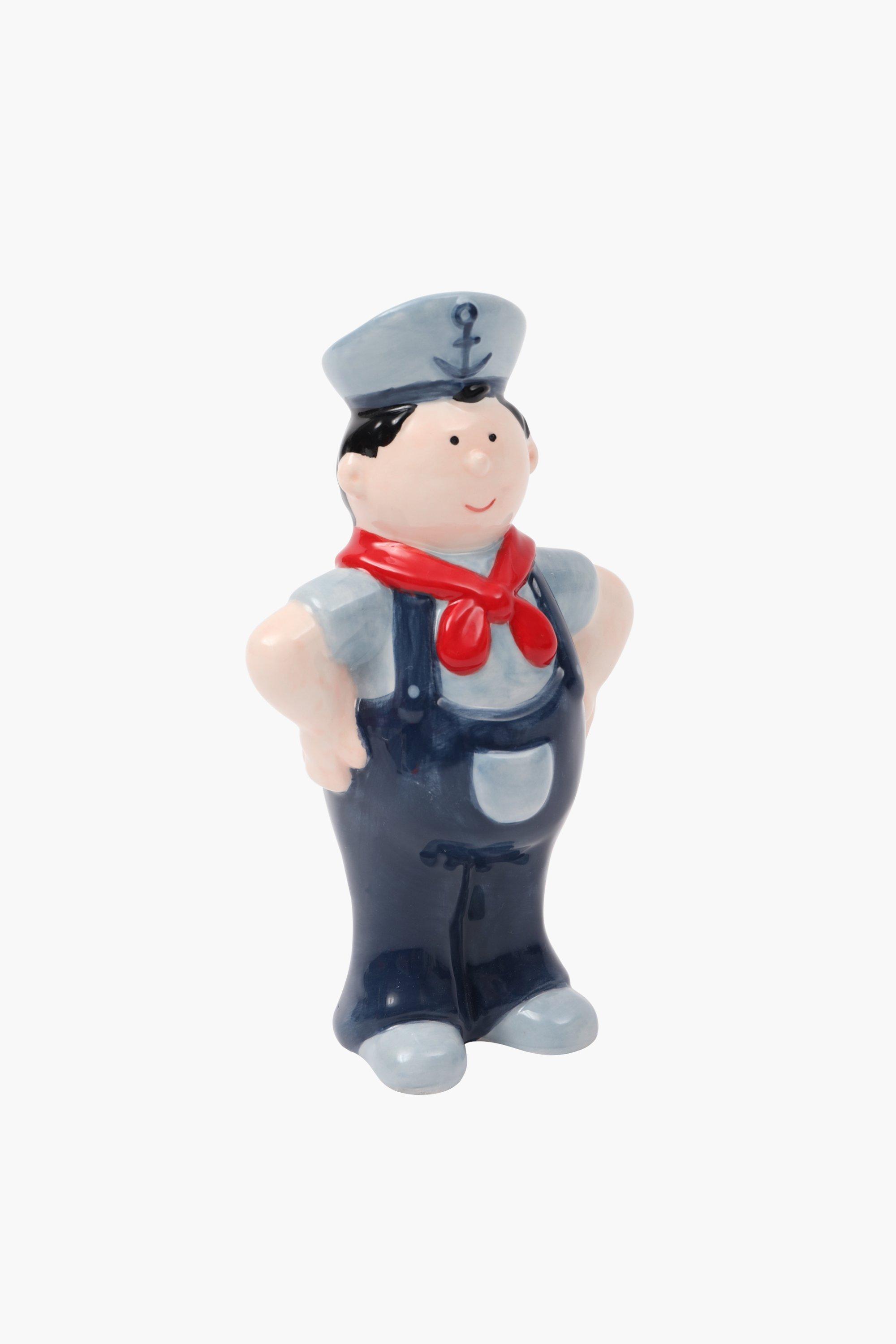 Ceramic Sailor Statue, 7x16cm