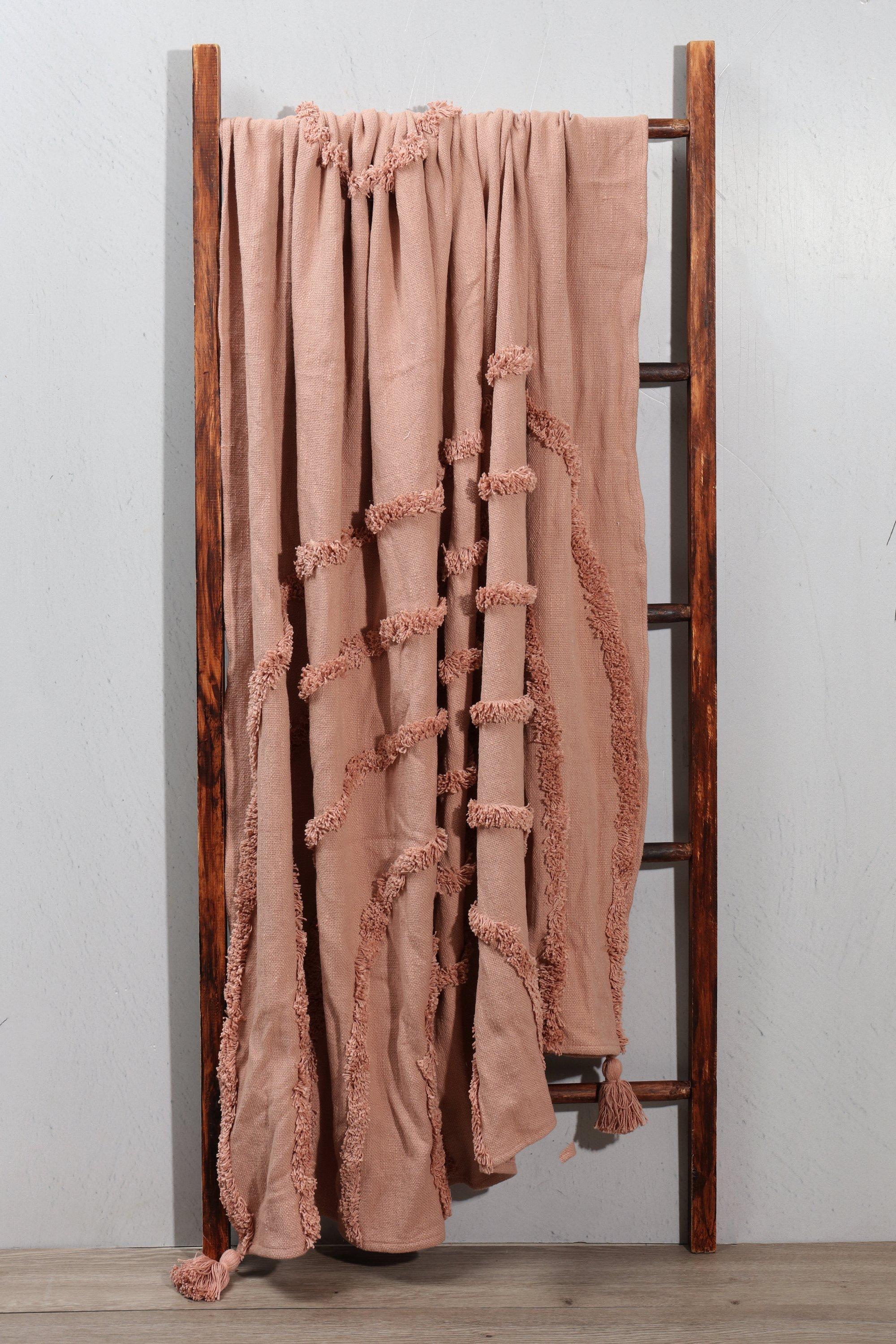 Tufted Cotton Throw, 180x200cm
