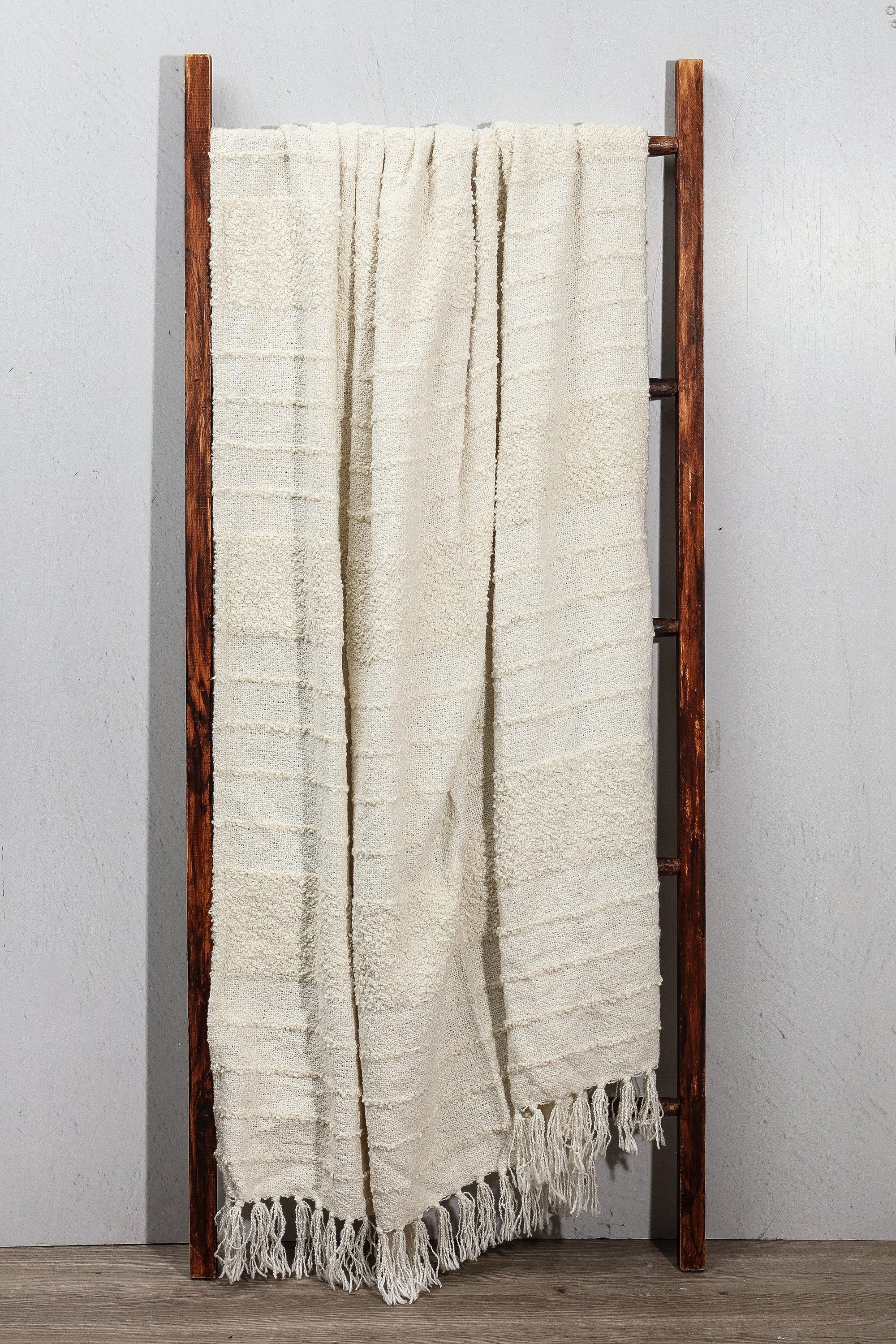 Textured Self Stripe Throw, 140x180cm