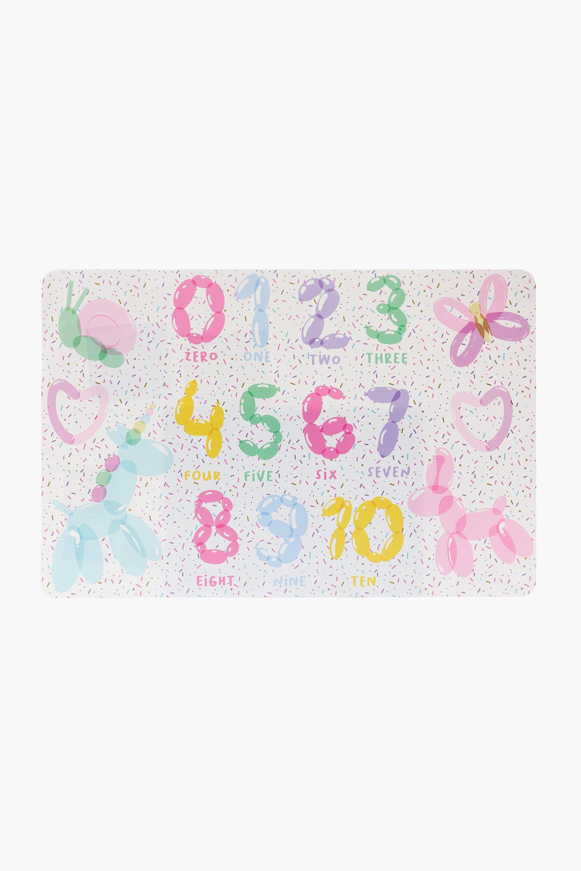 Pvc Balloon Numbers Placemat