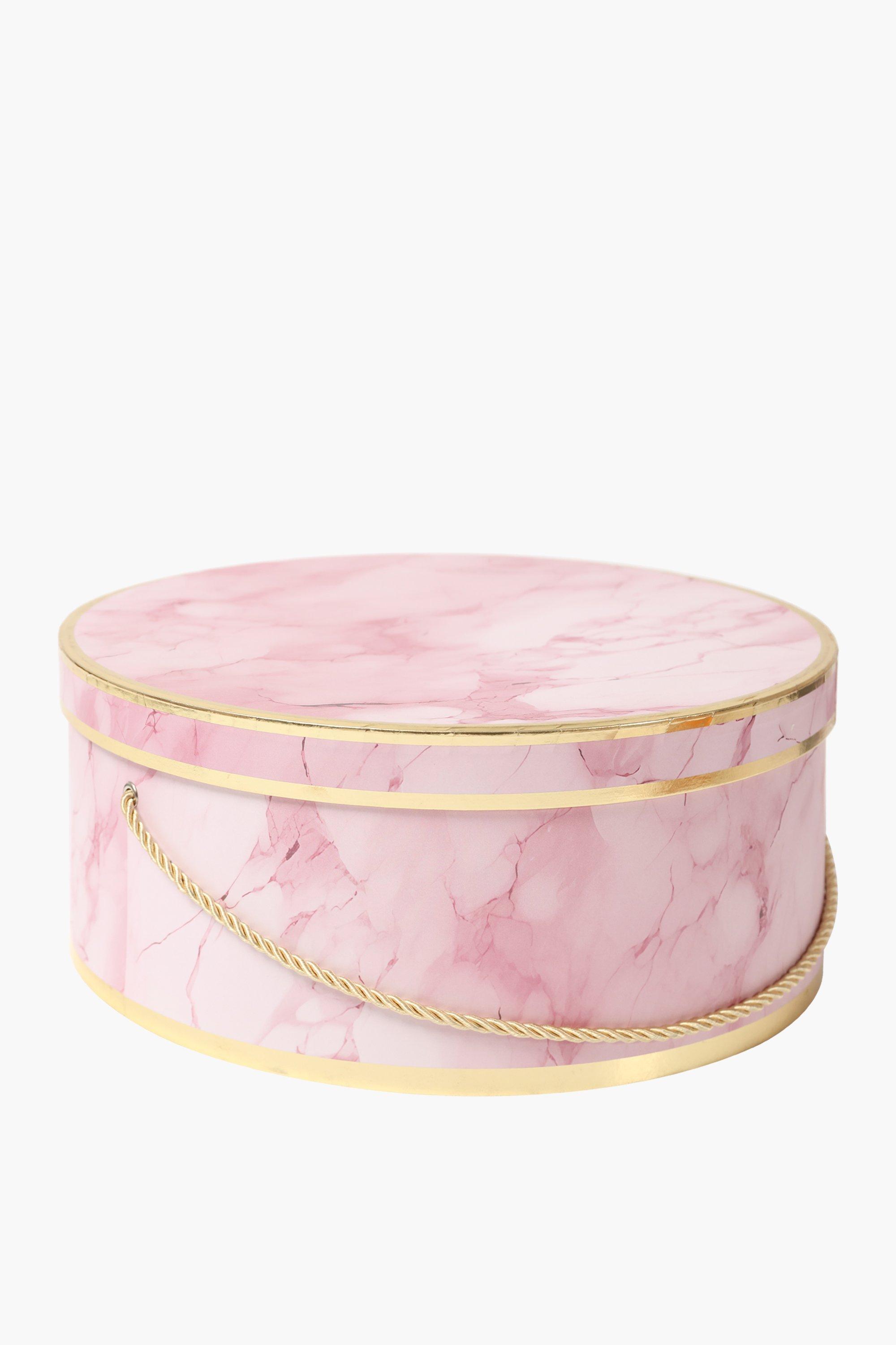 Marble Round Hat Box Extra Large