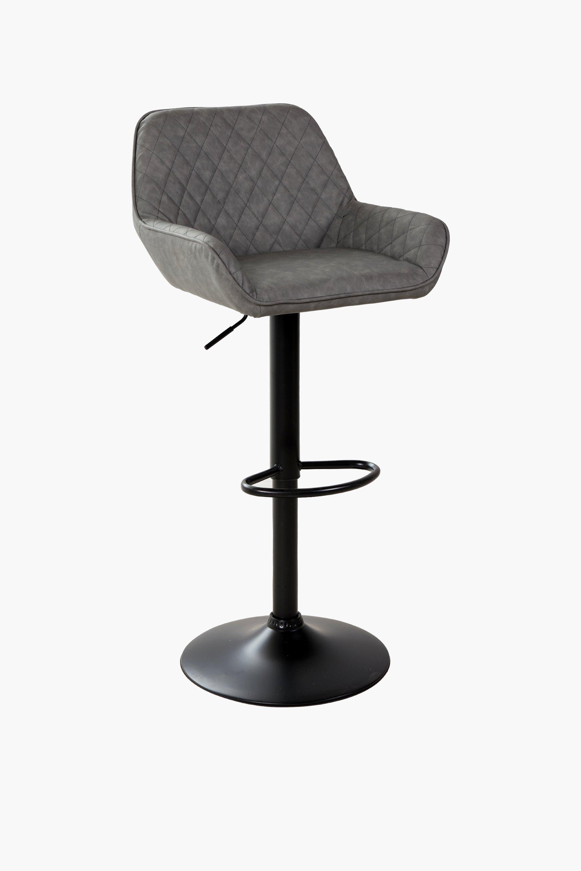Pu Quilted Bar Chair