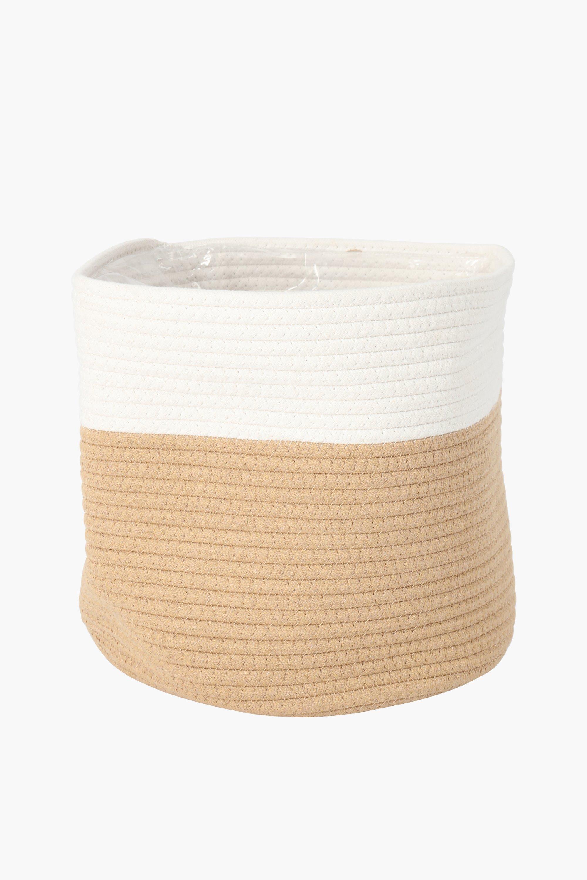 Two Tone Rope Planter, 29cm