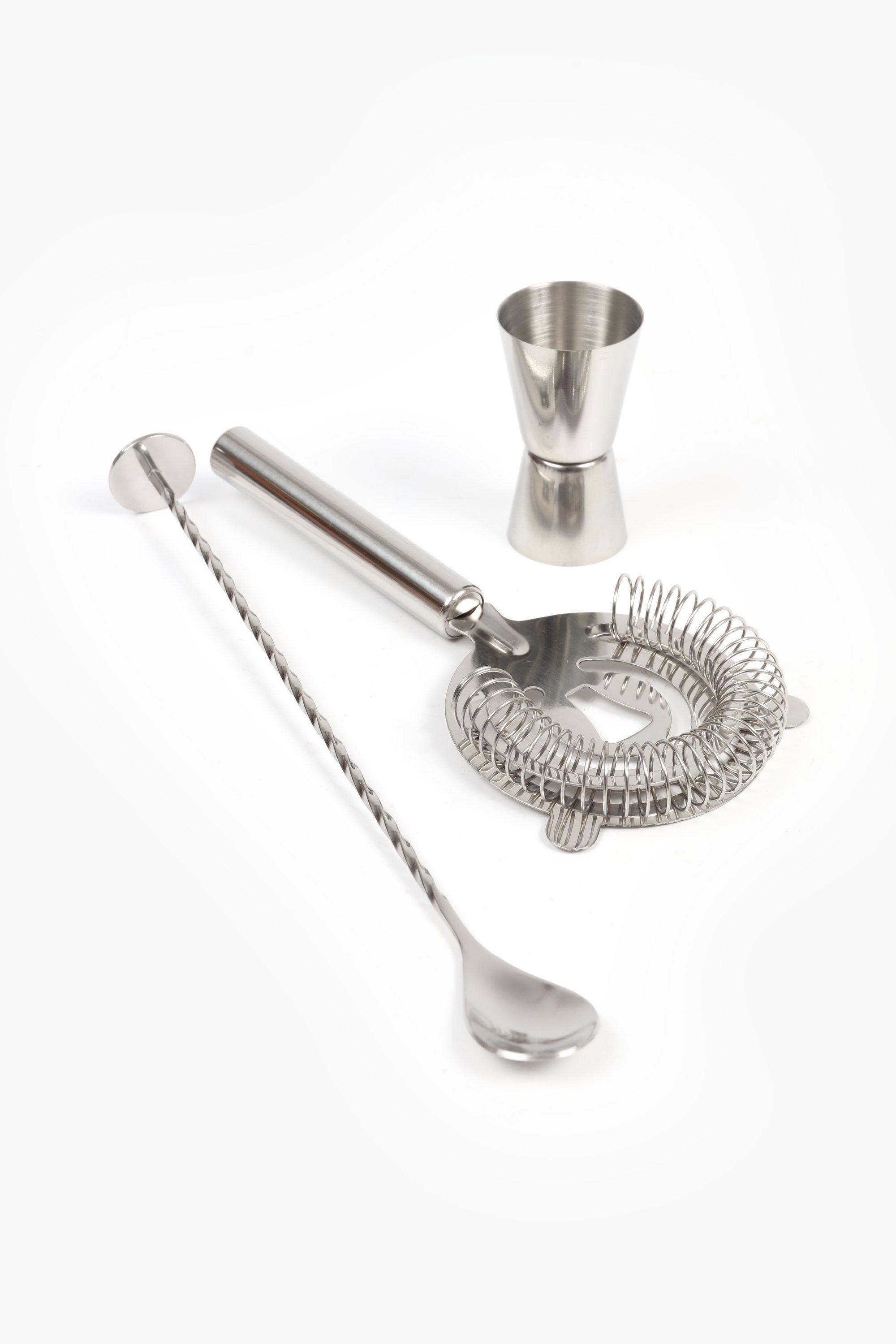 3 Piece Metal Cocktail Set