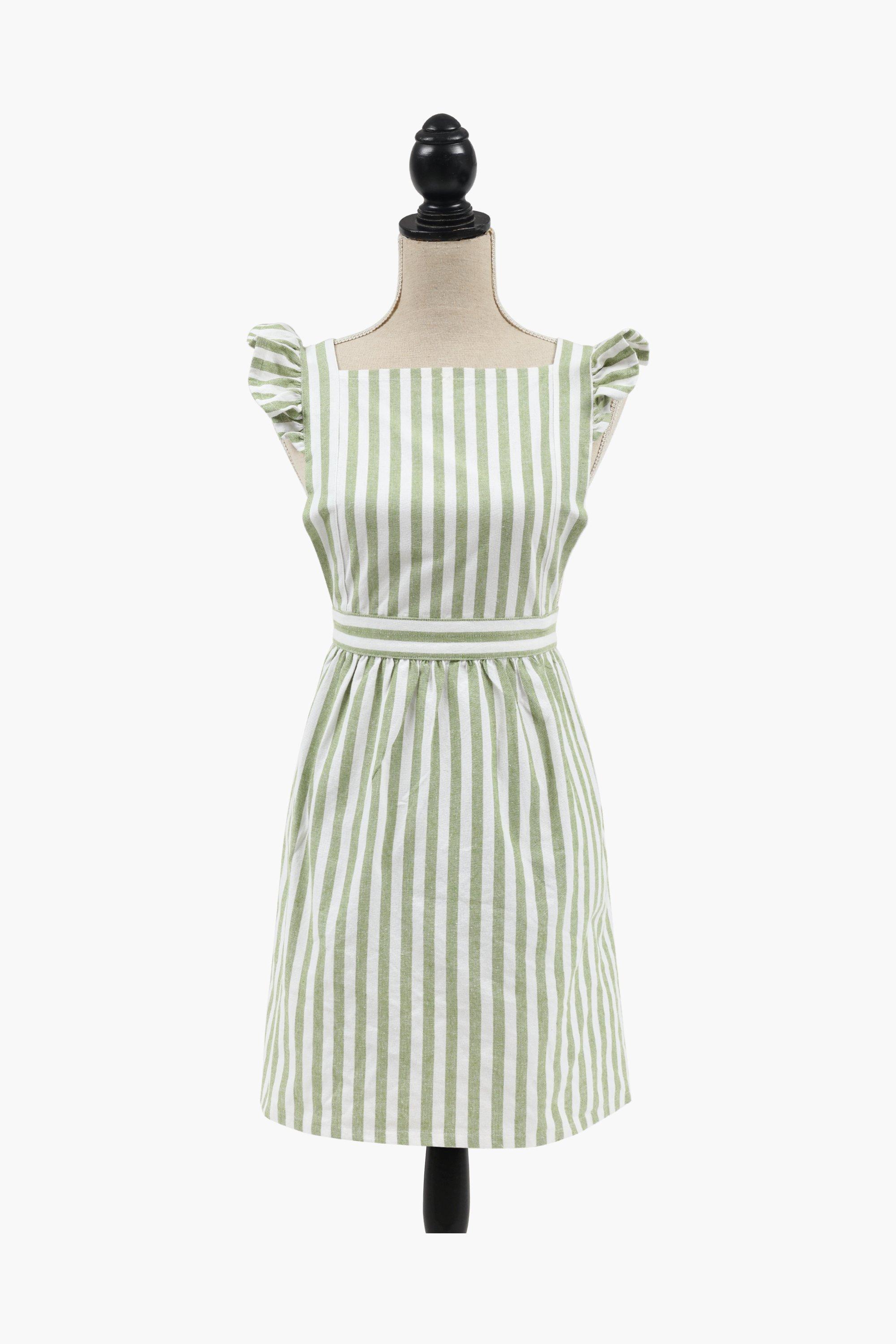 Stripe Frill Apron