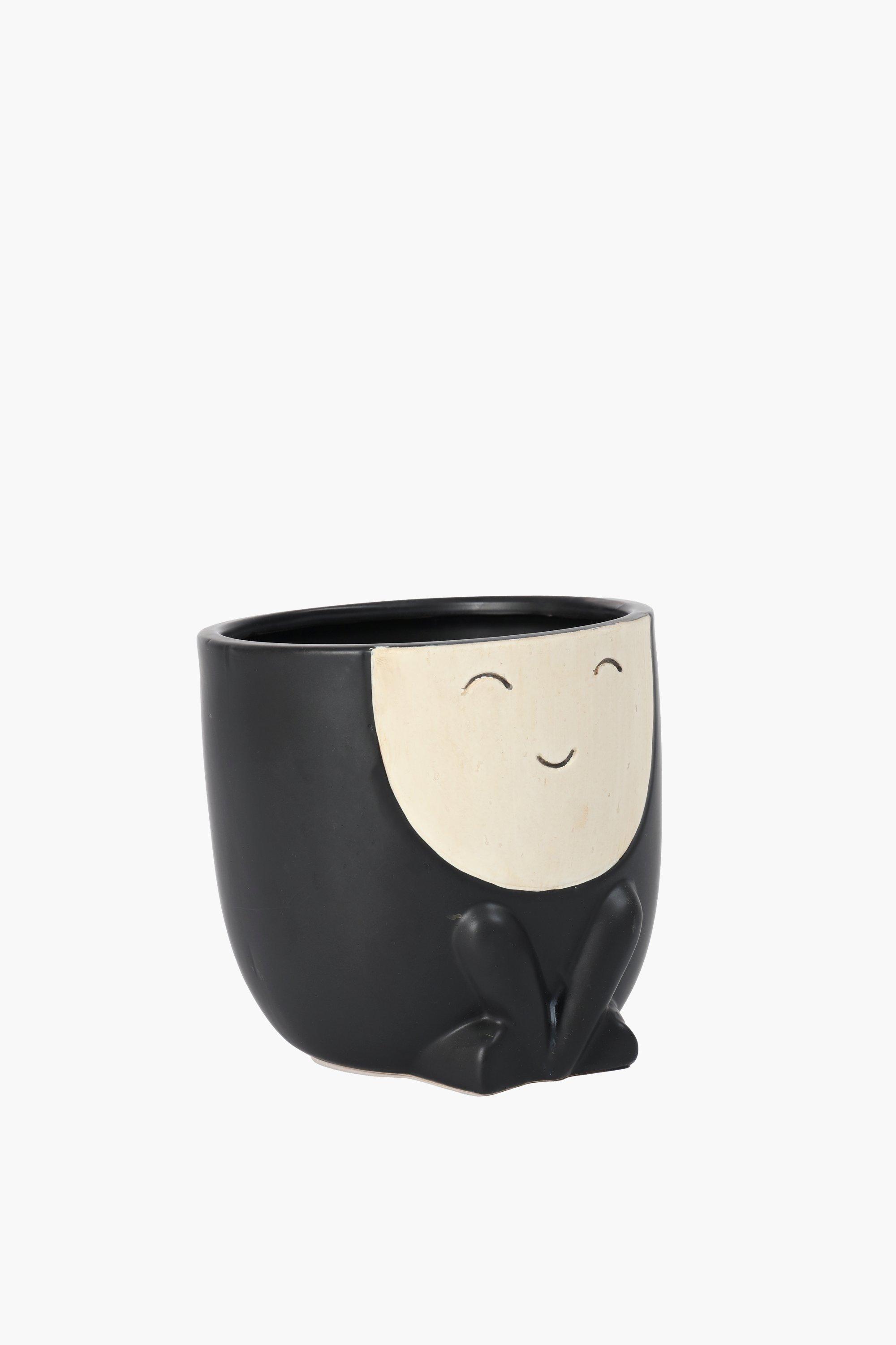 Smiley Face Planter, 15cm