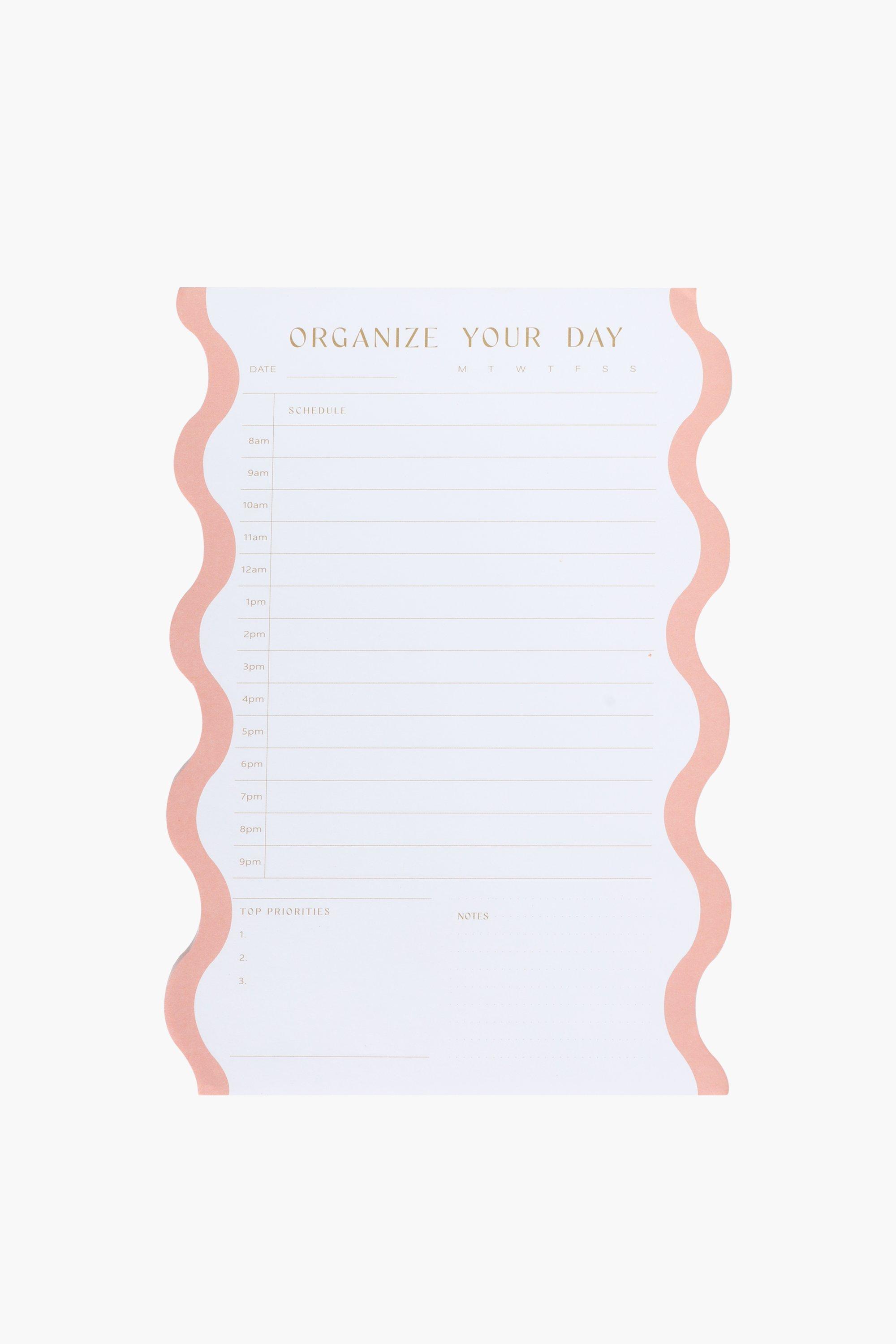 Scalloped Daily Memo Planner