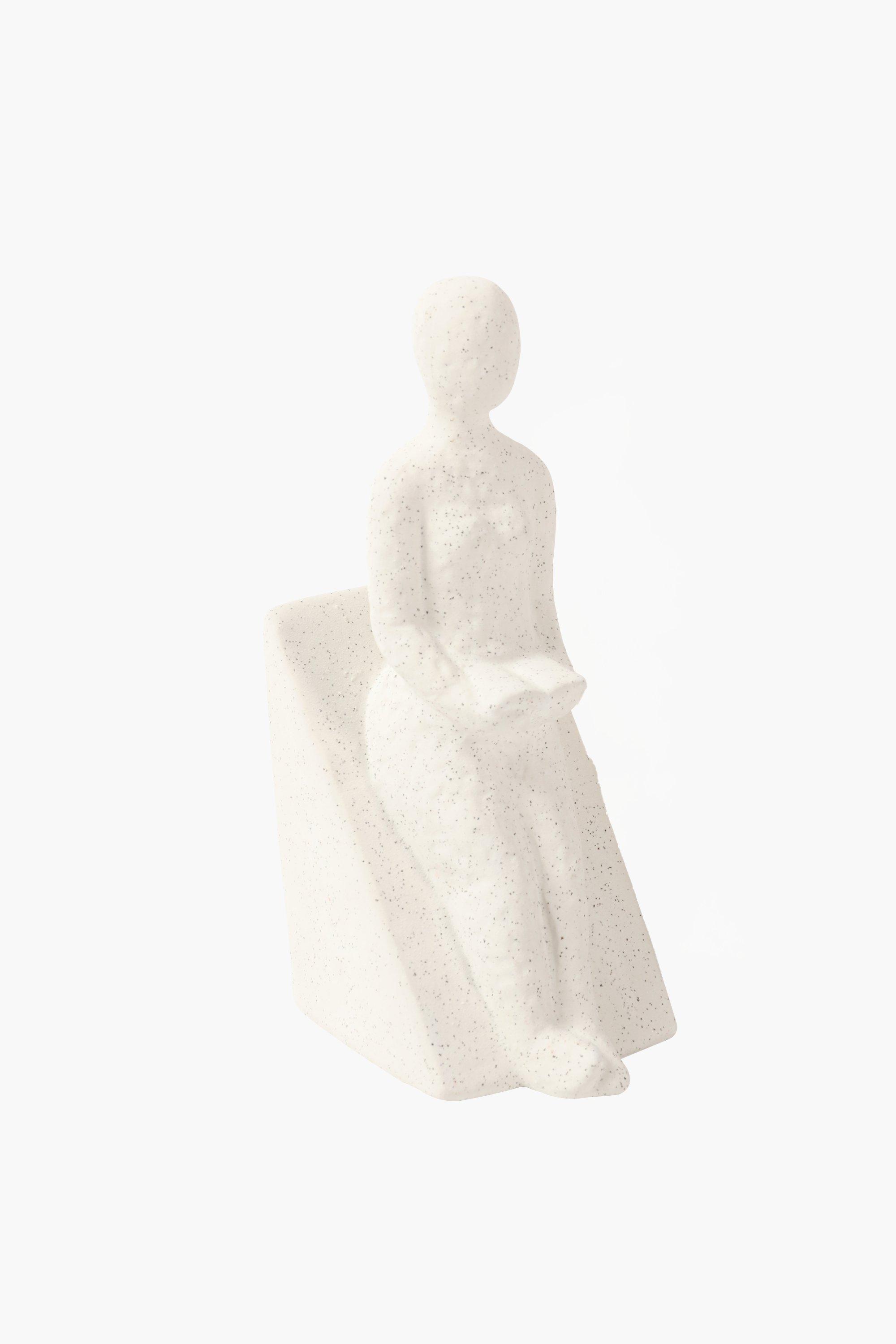 Ceramic Lady Book Ends, 10x23cm