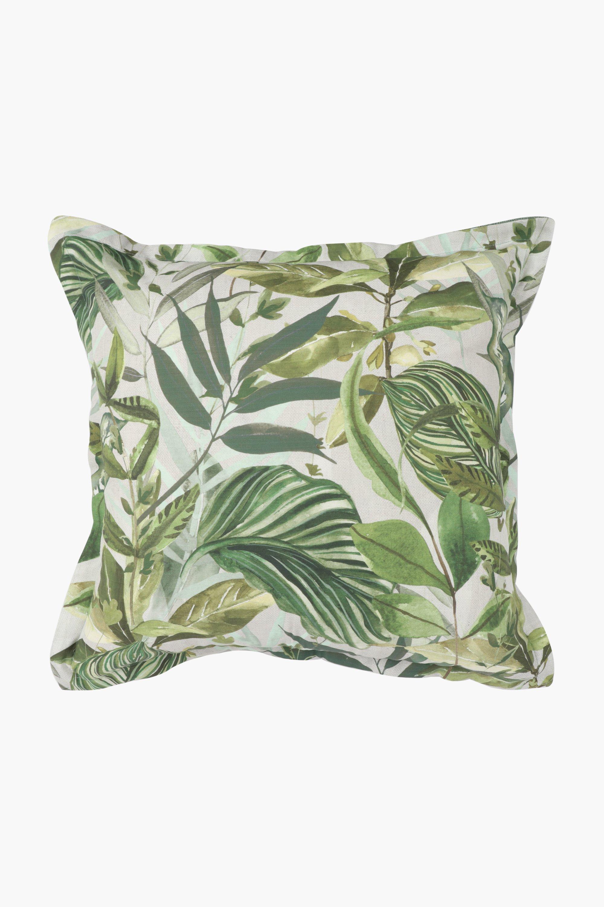 Printed Java Leaf Scatter Cushion, 55x55cm