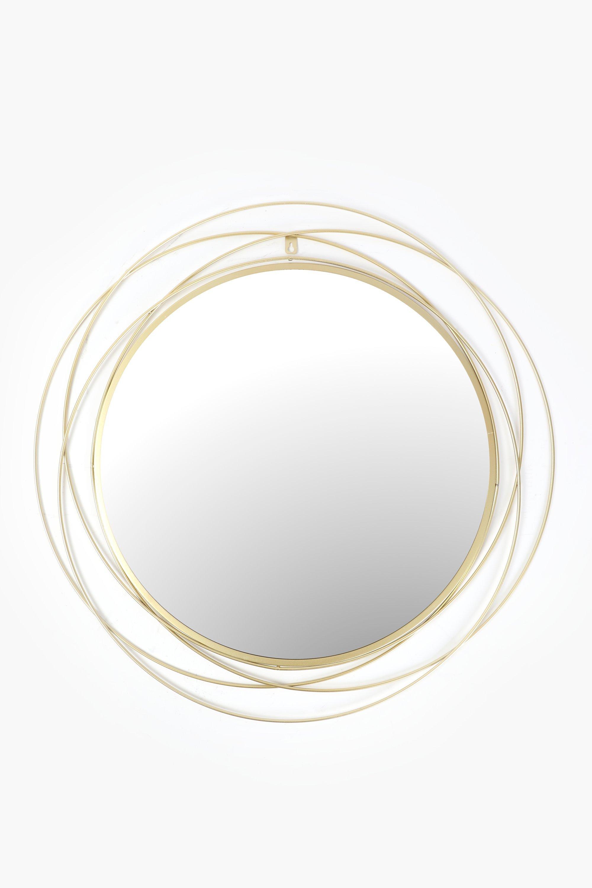 Round Wire Mirror, 72cm