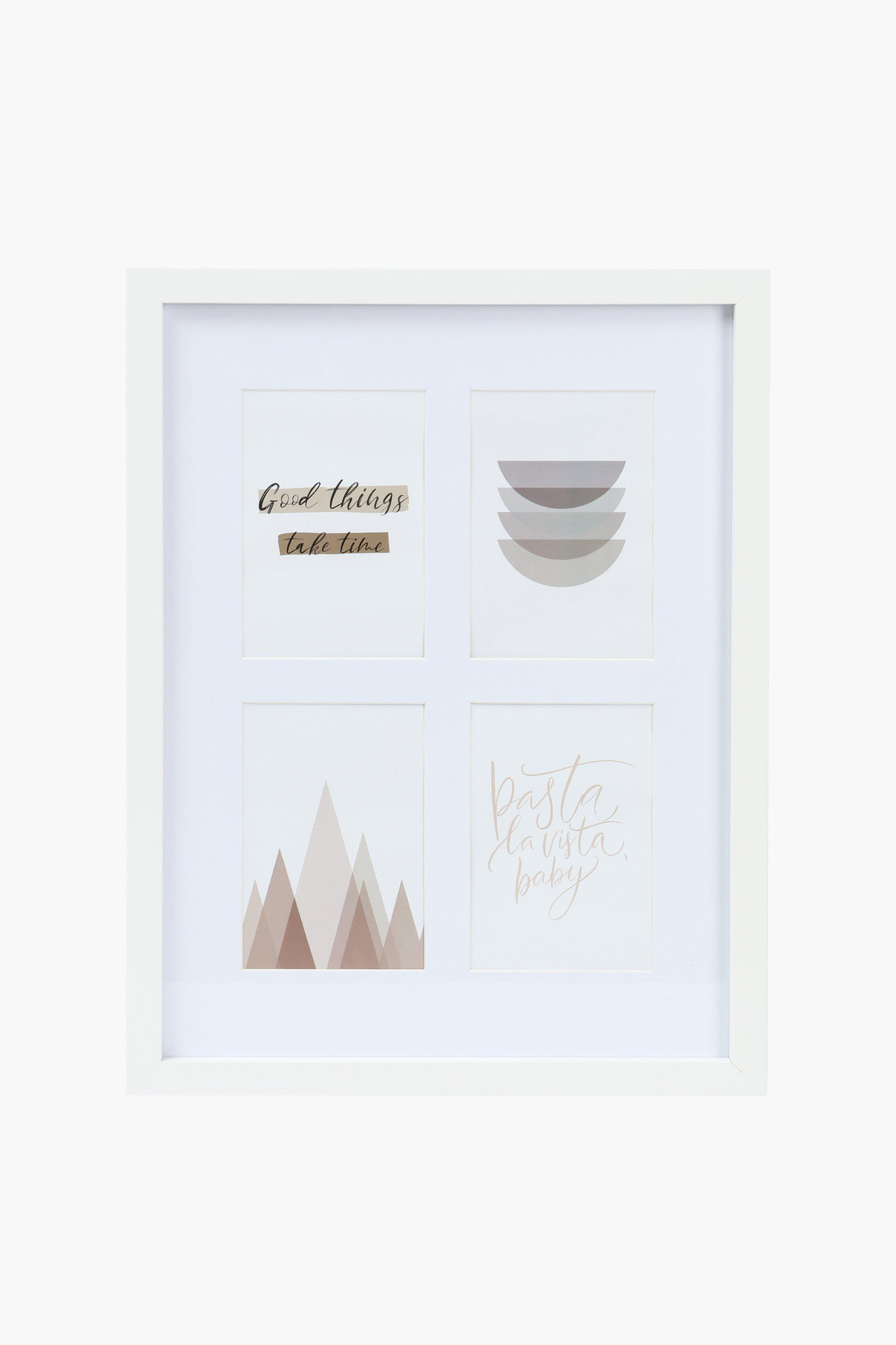 4 Picture Multi Board Frame, 10x15cm
