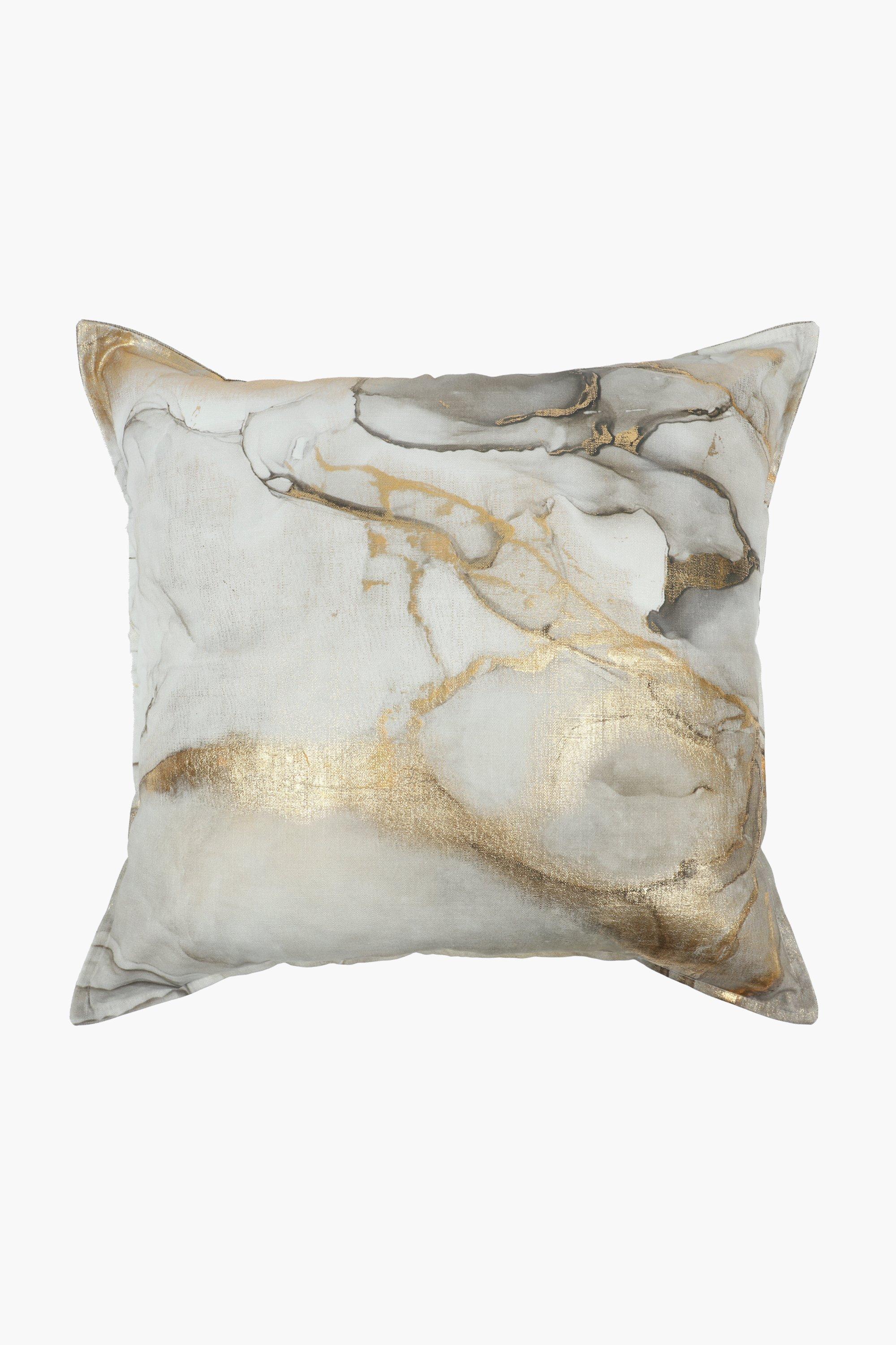 Premium Printed Flinders Marble Feather Scatter Cushion, 60x60cm