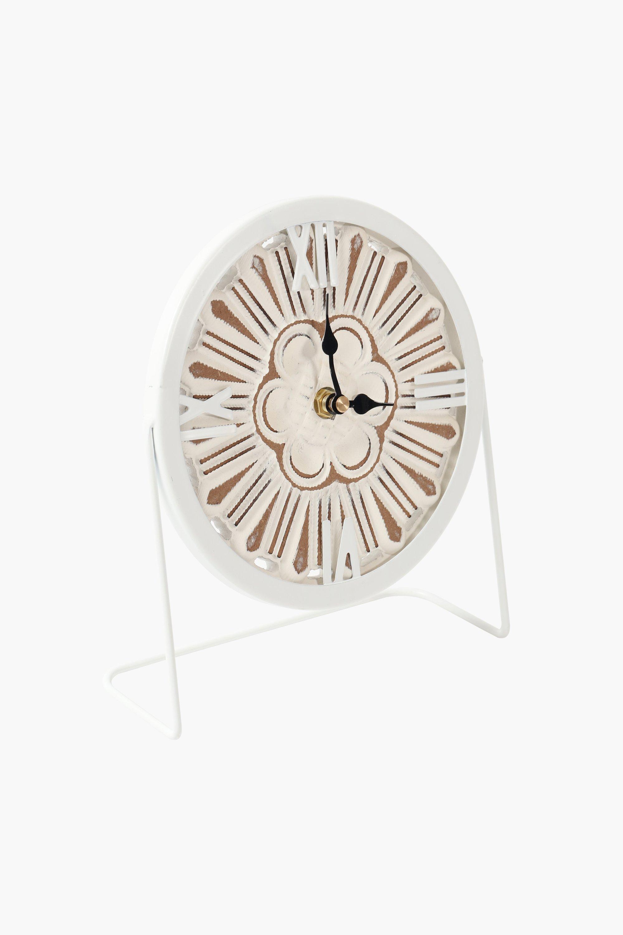 Medallion Table Top Clock, 20cm