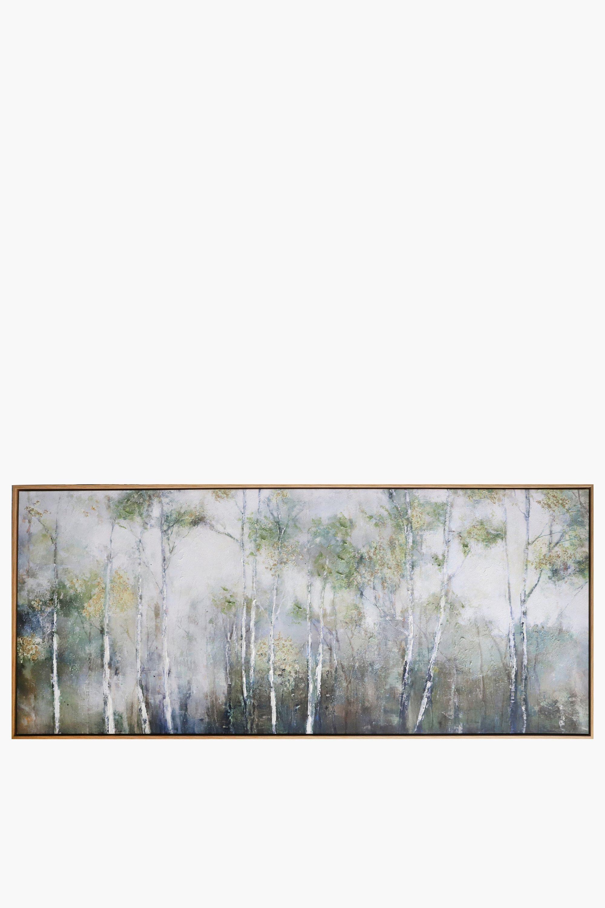 Hand Painted Forest Canvas, 70x170cm