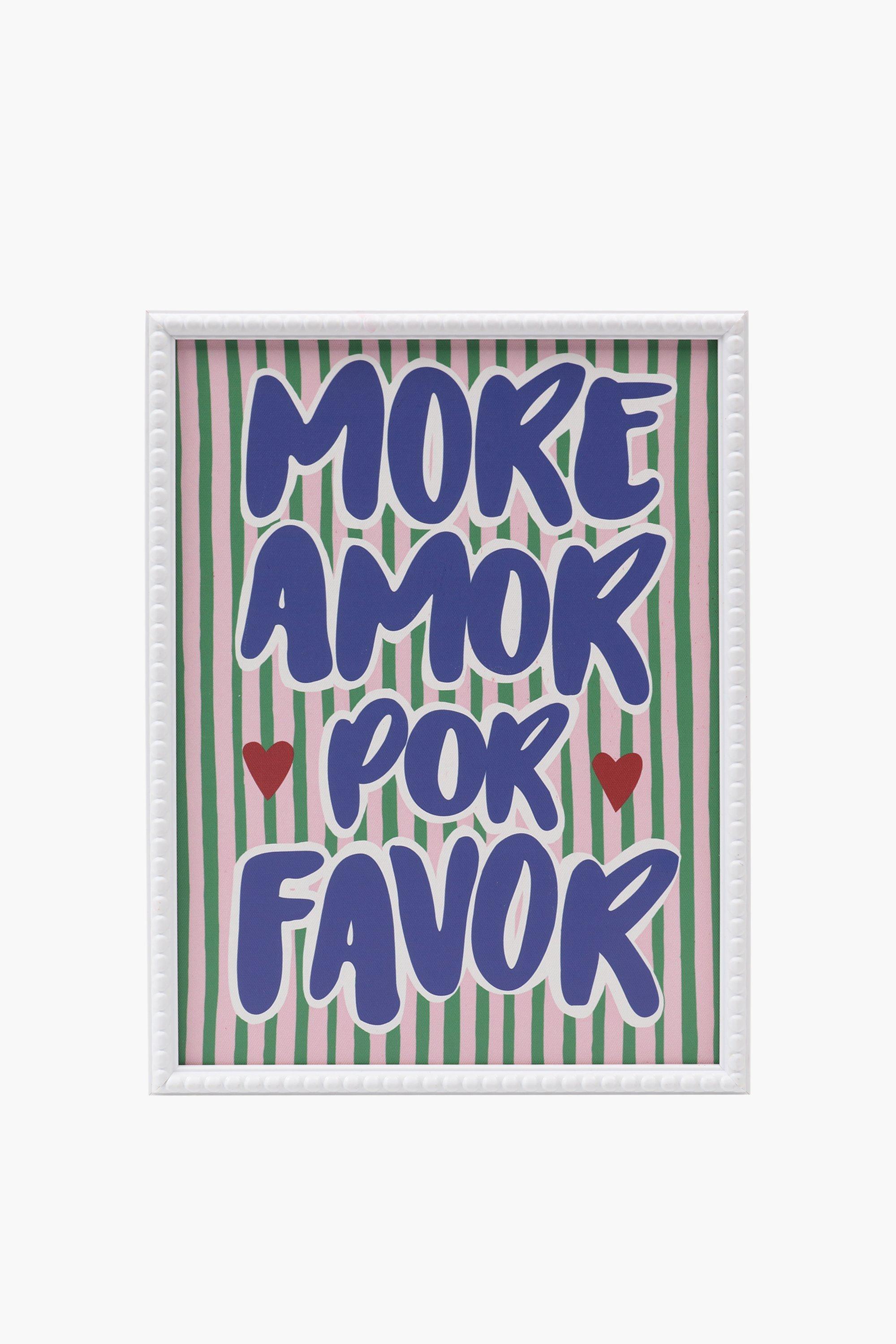 Framed Amor Sign, 30x40cm
