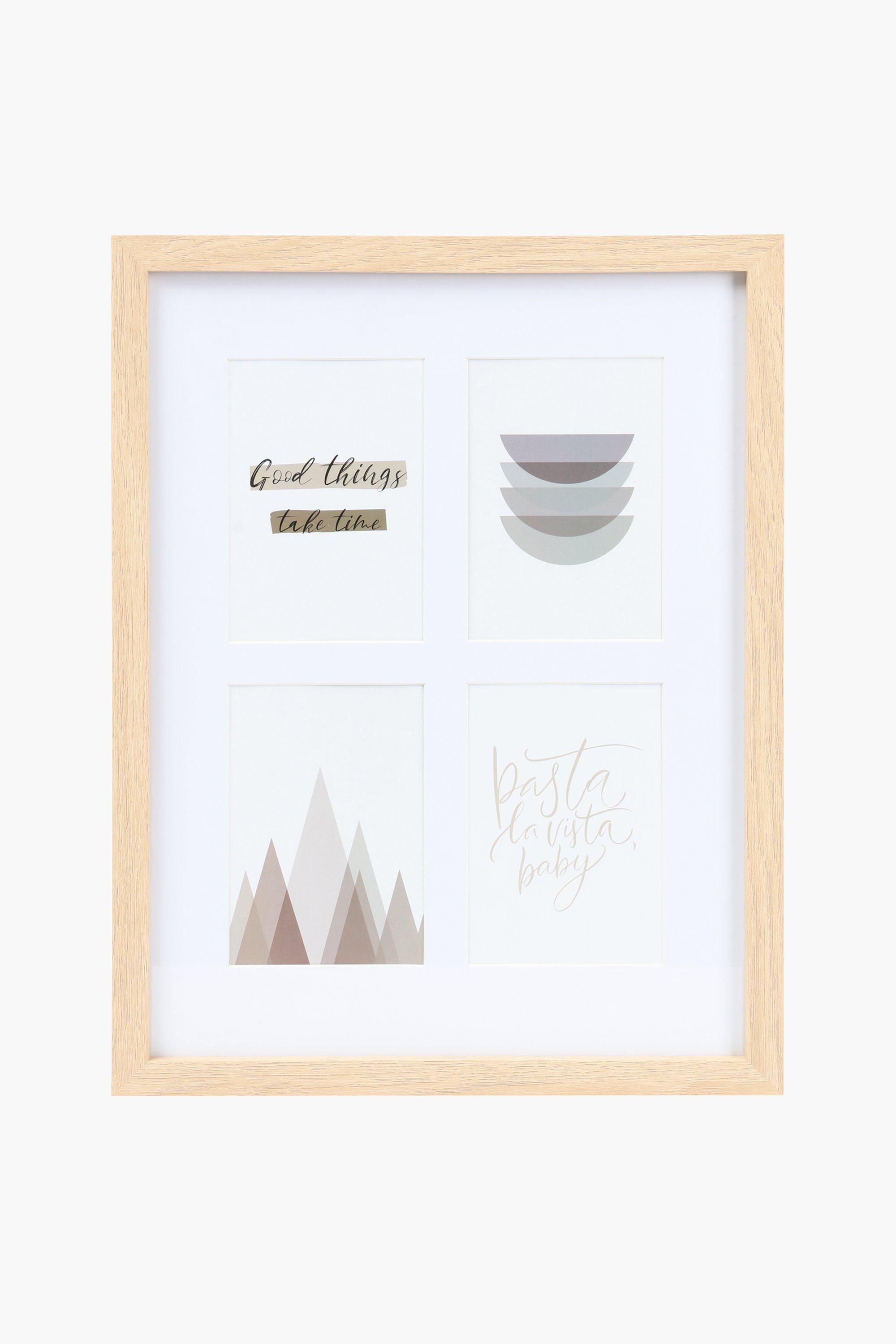 4 Picture Multi Board Frame, 10x15cm