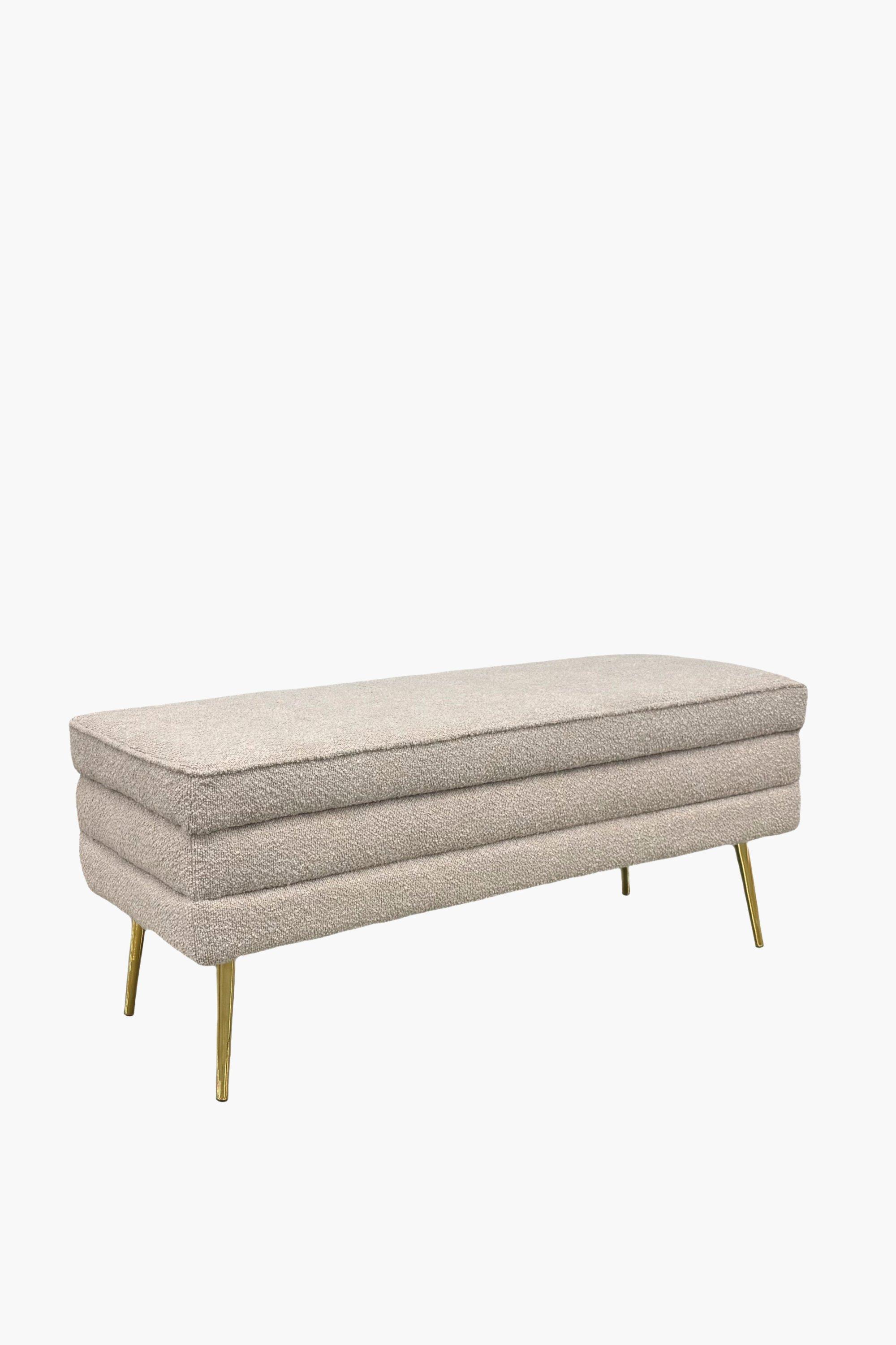 Boucle Storage Bench