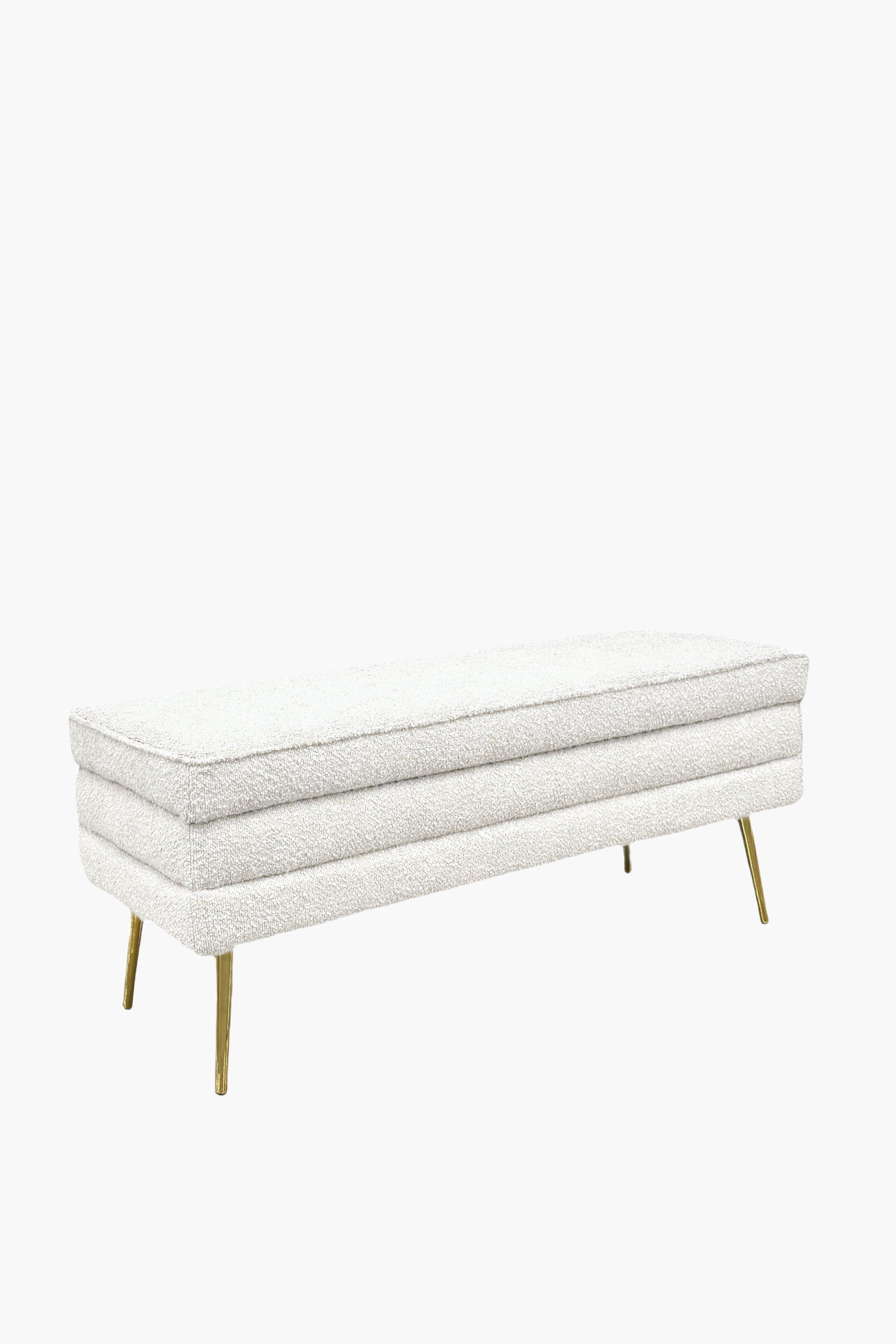 Boucle Storage Bench