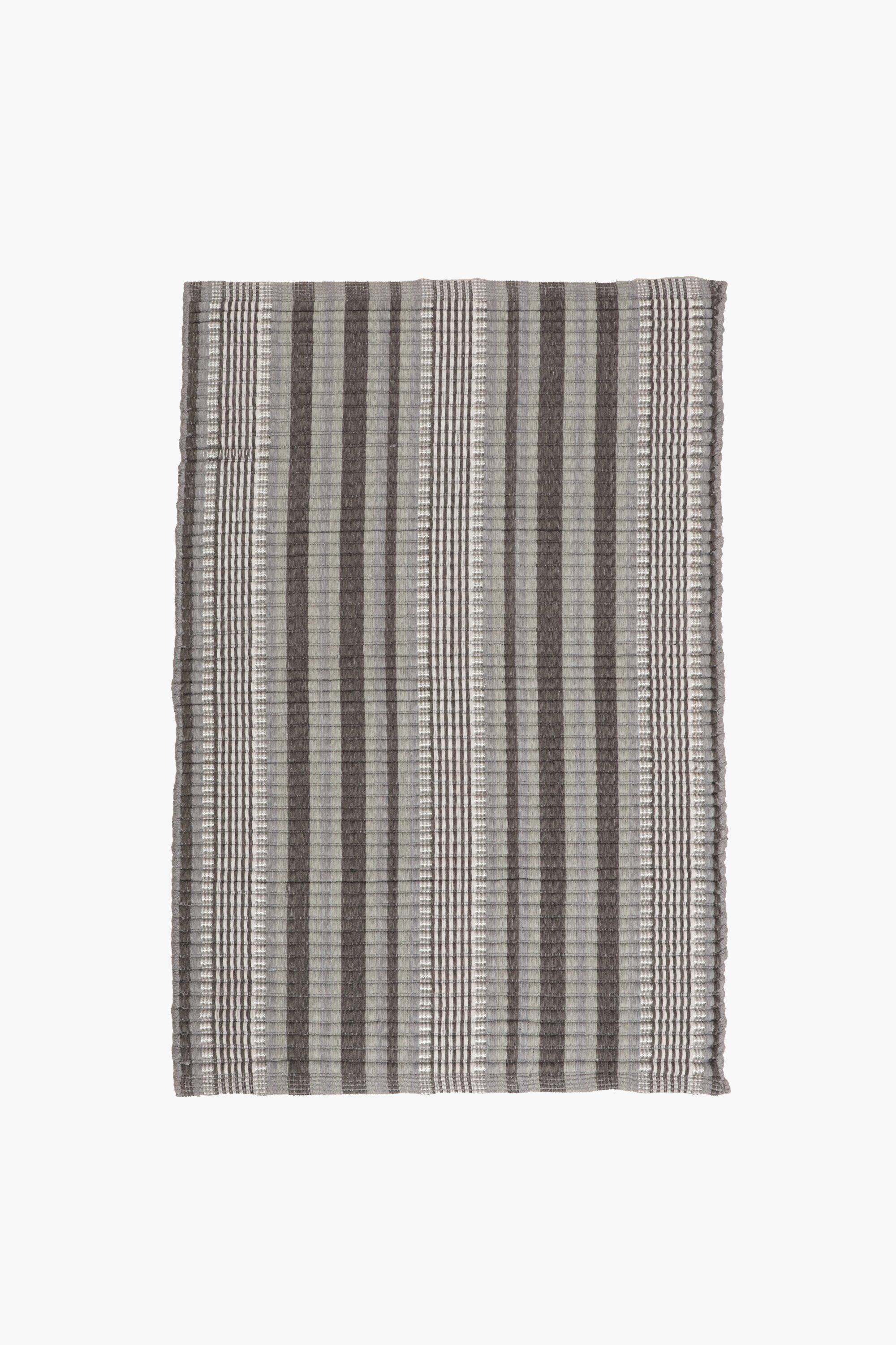 Carter Line Stripe Cotton Rug, 60x90cm