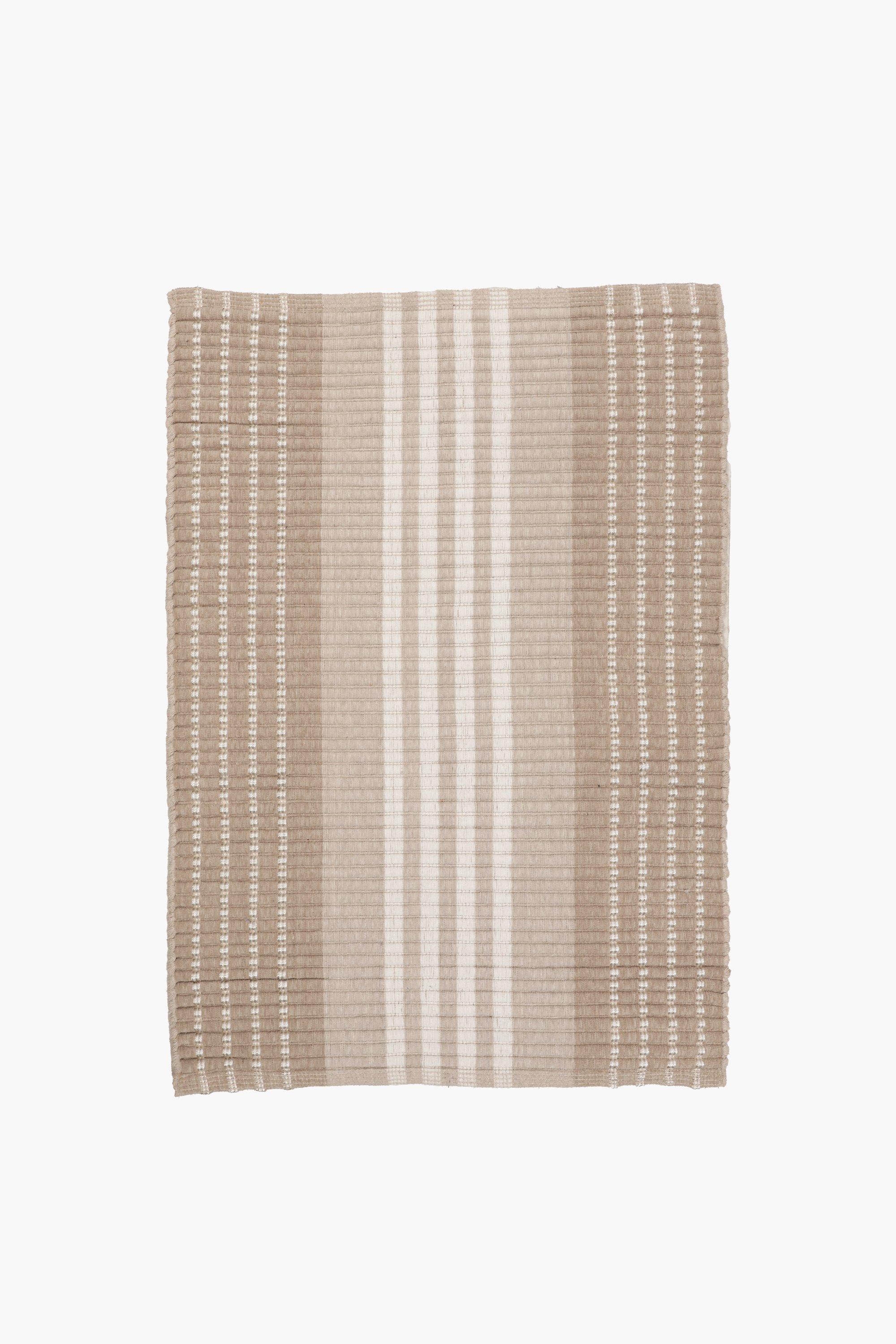 Carter Line Stripe Cotton Rug, 60x90cm