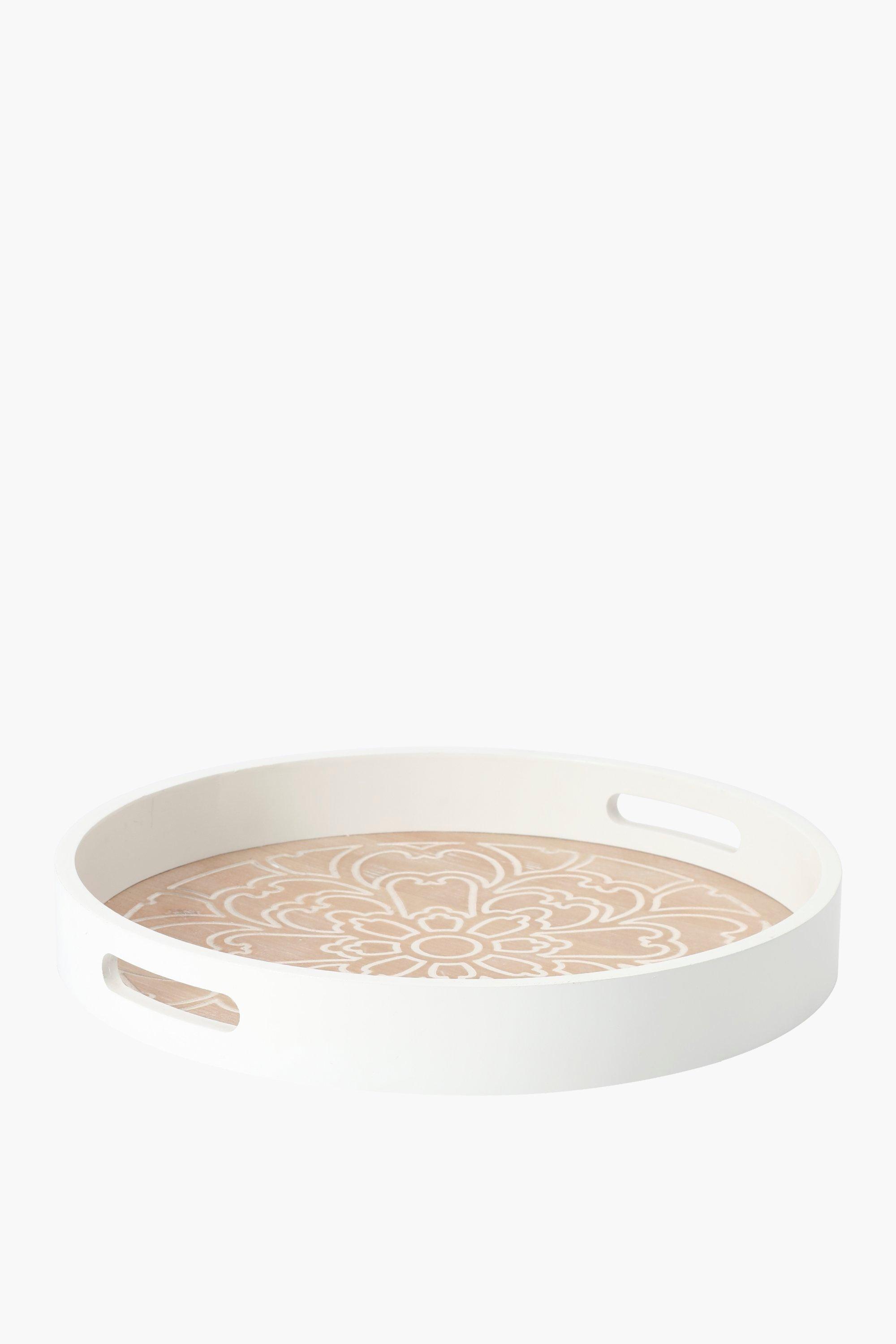 Round Scroll Tray