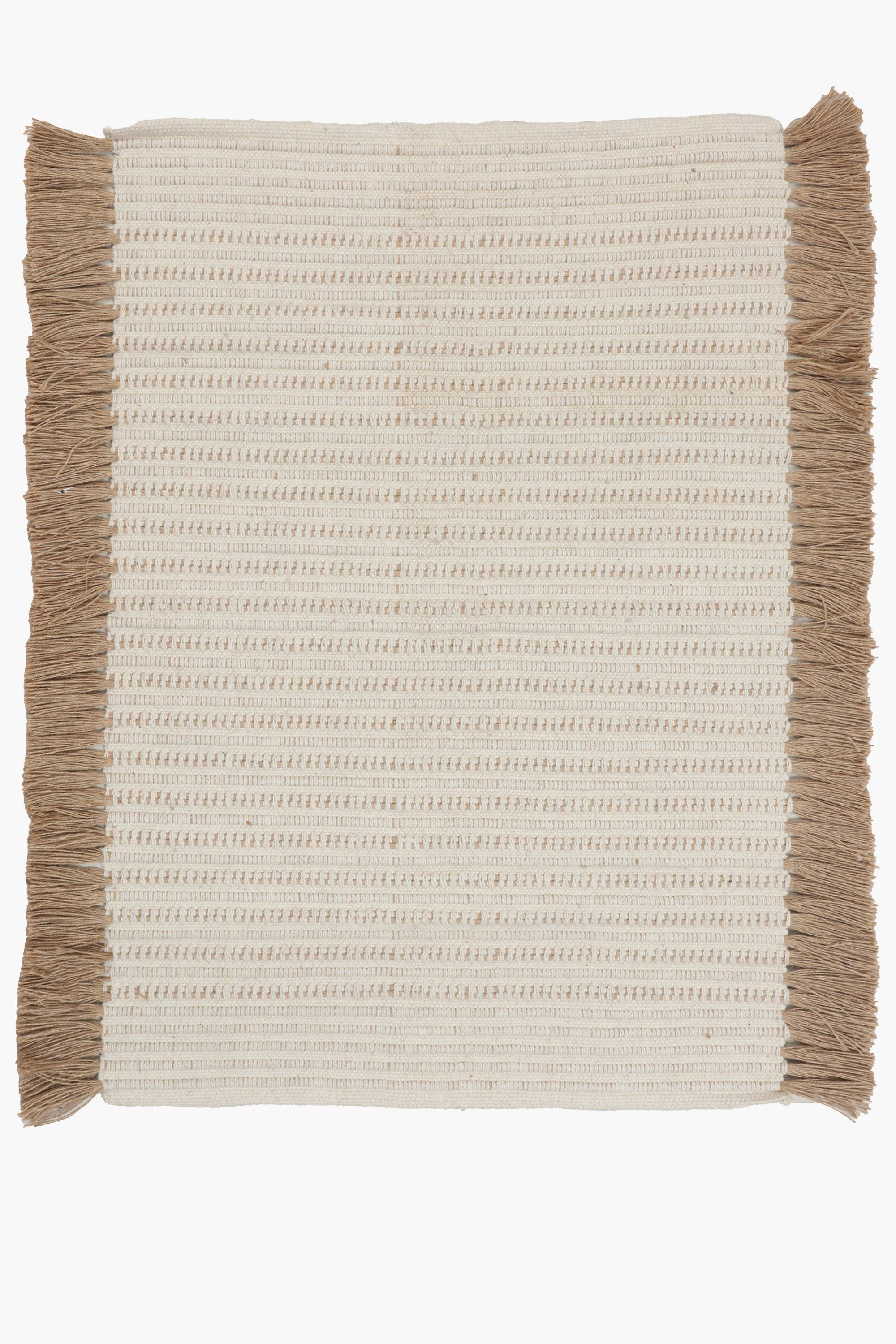 Jute Fringe Rustic Rug, 160x230cm