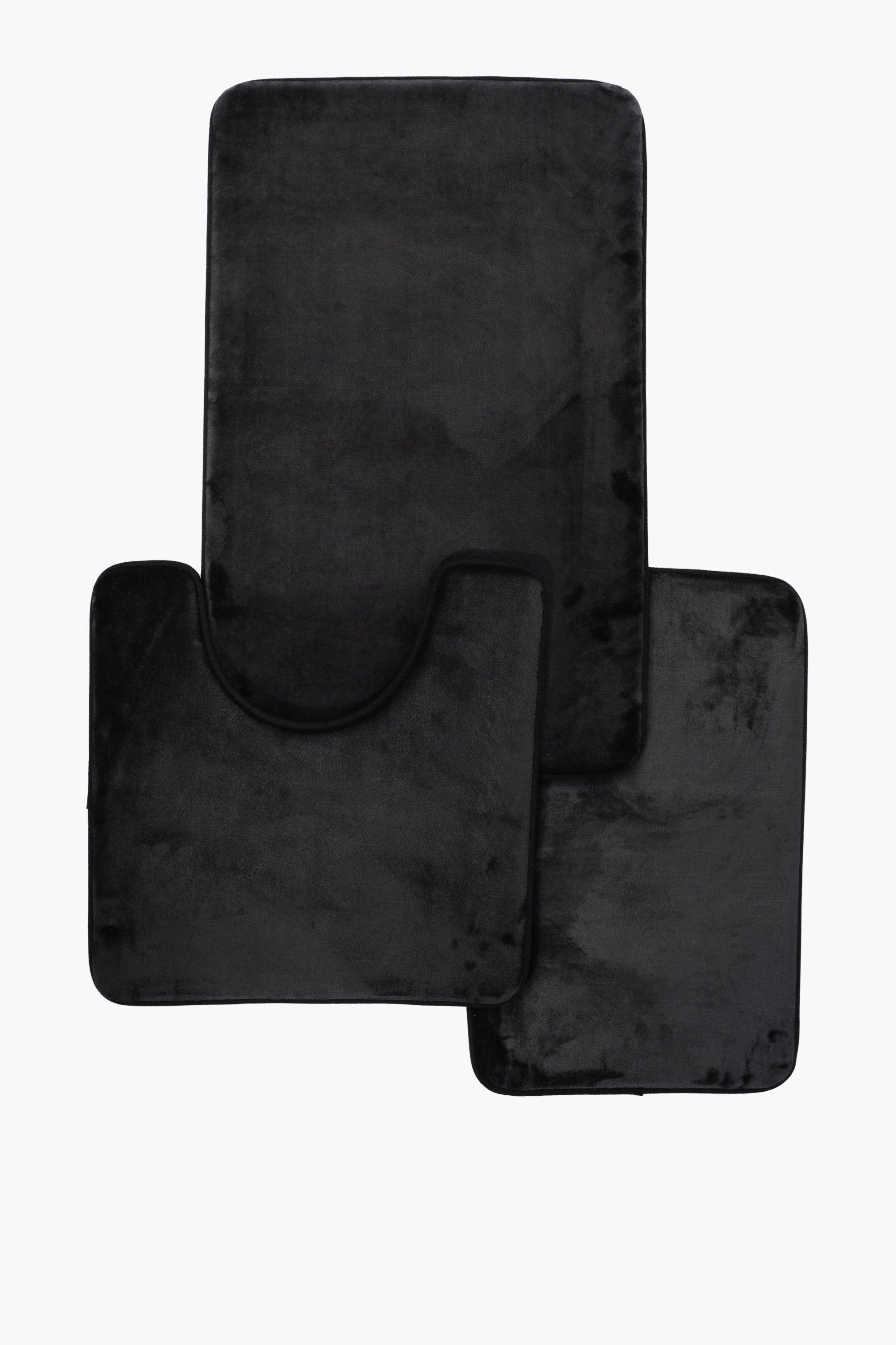 3 Piece Memory Foam Bath Mat Set