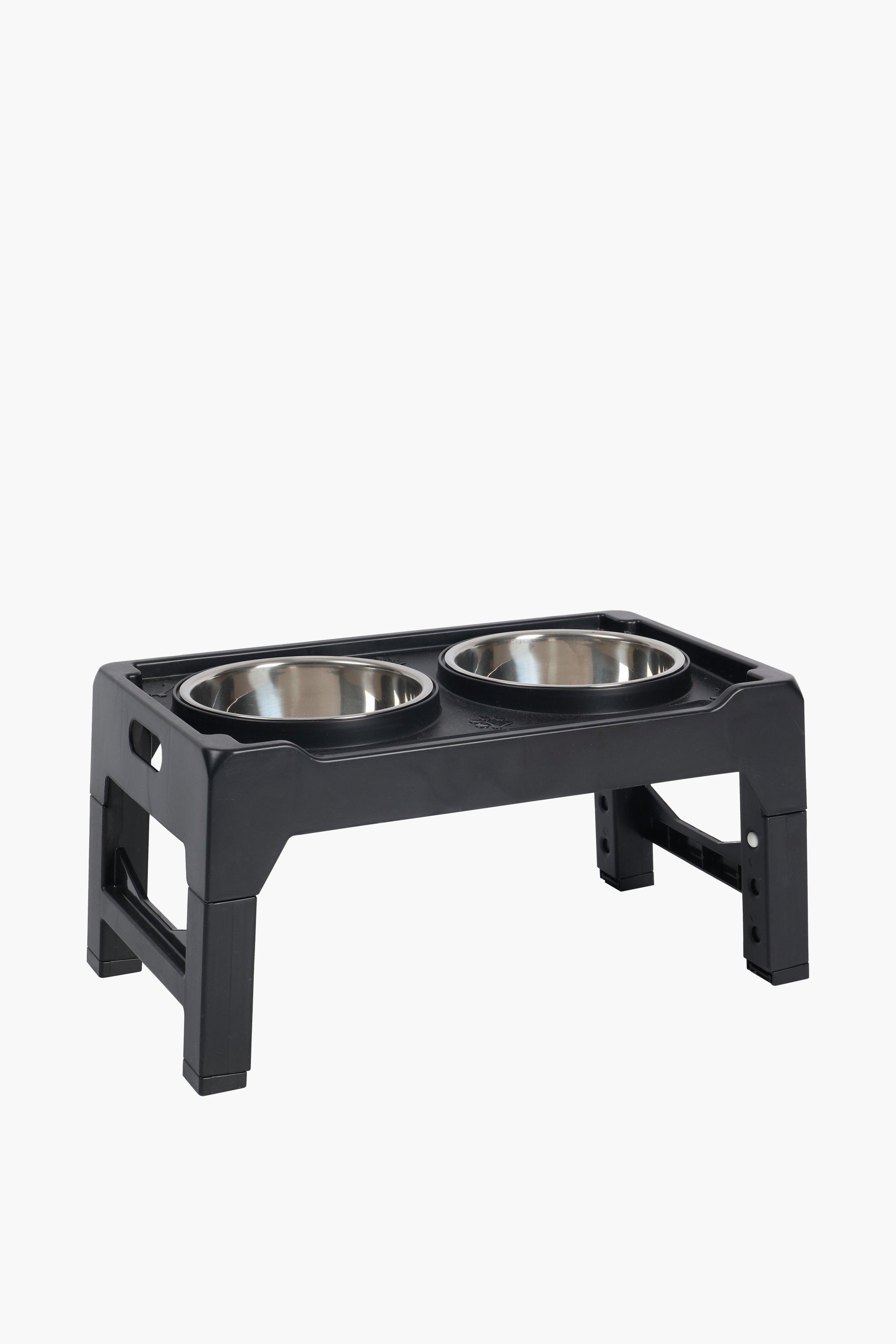 Medium Double Bowl Feeding Table Stand
