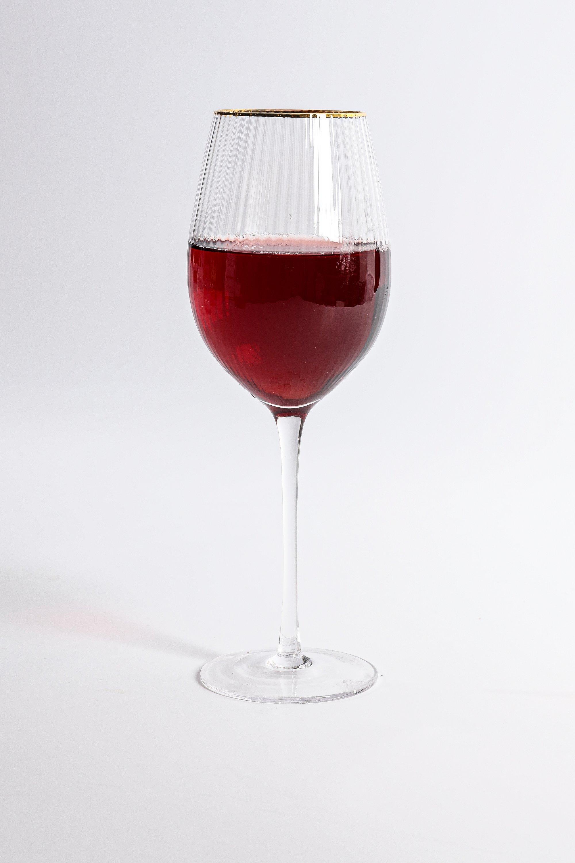 4 Packed Regal Red Wine Glasses