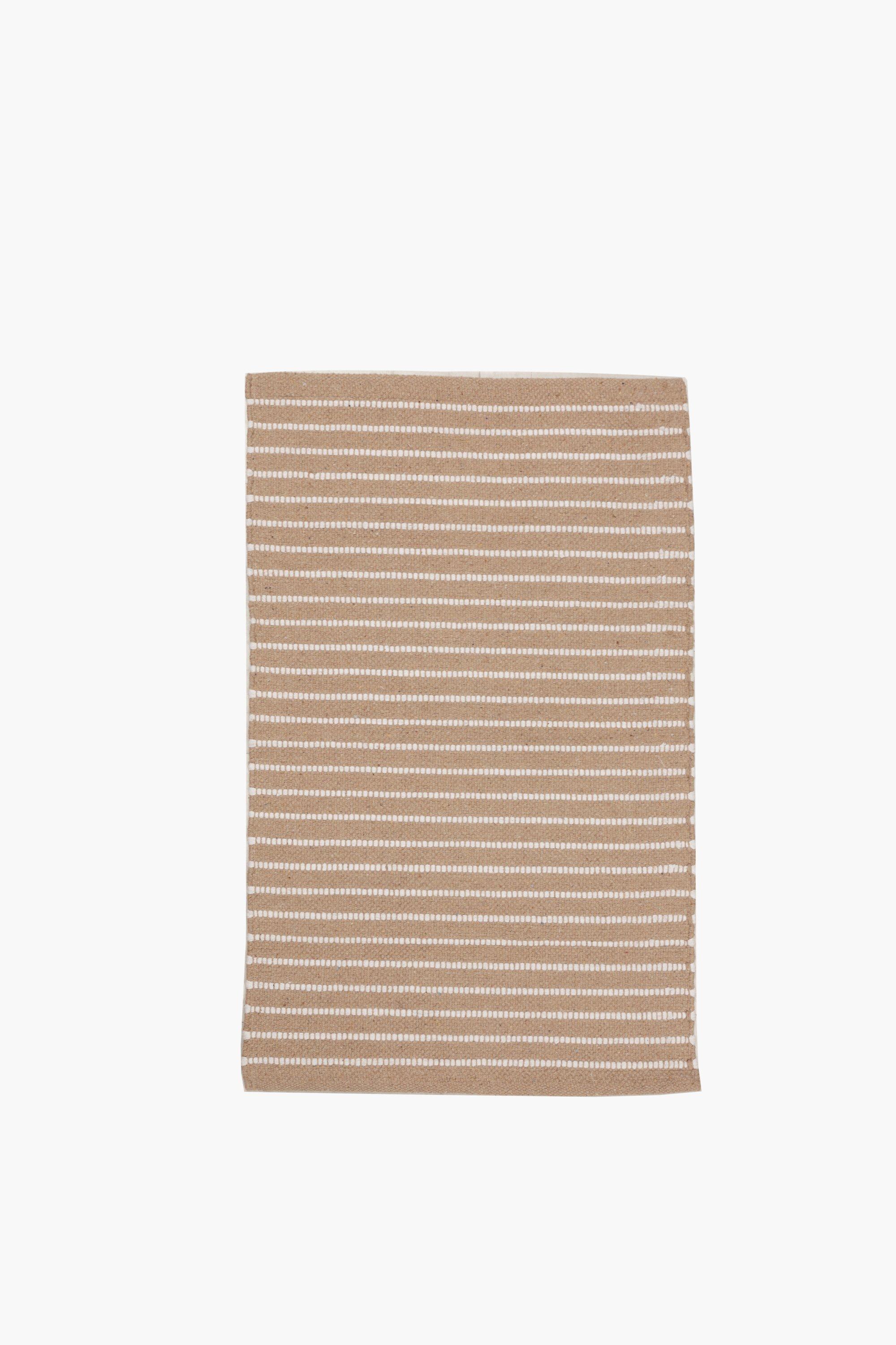 Mateo Woven Jacquard Stripe Rug, 50x80cm