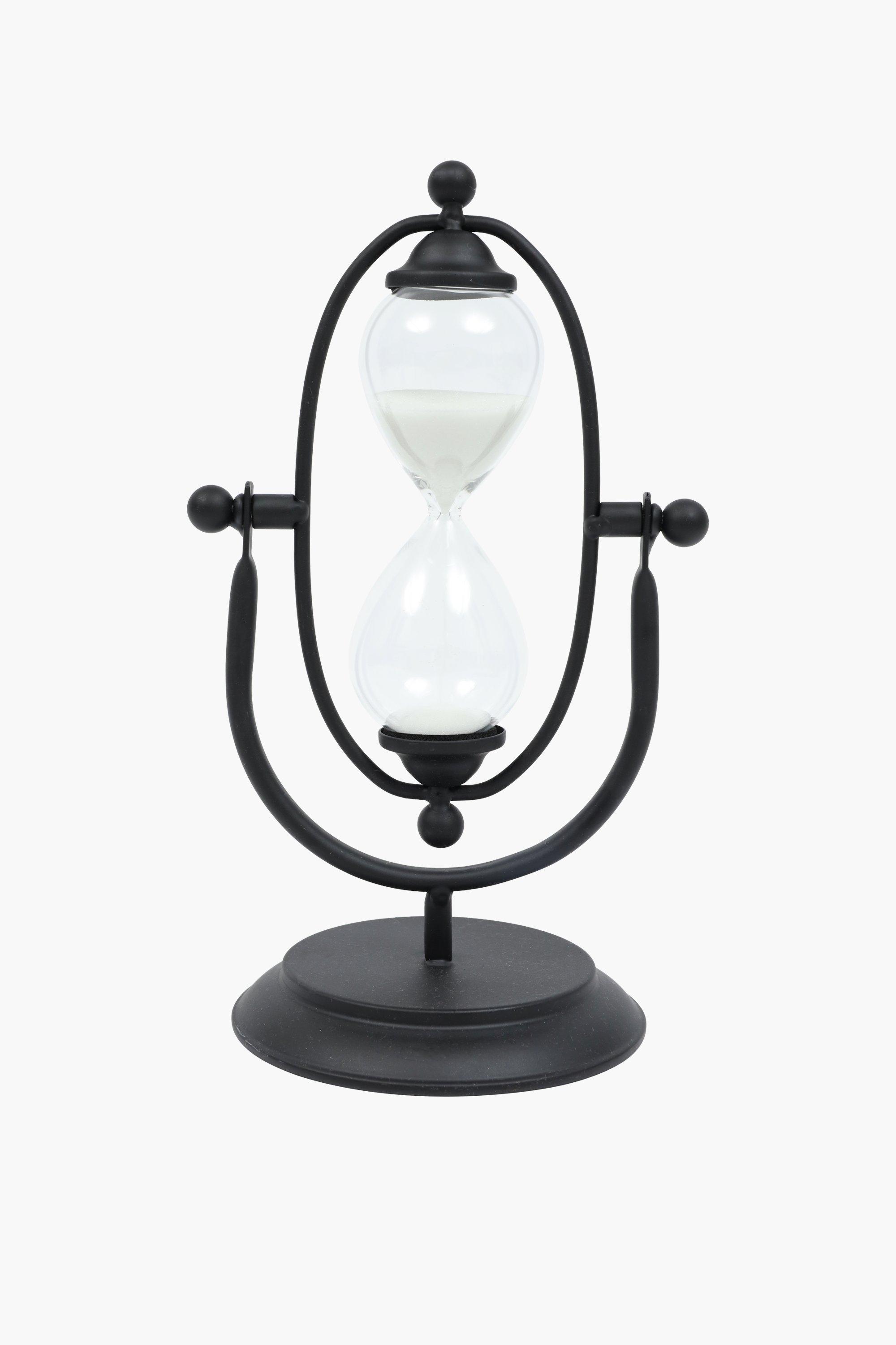 Industrial Metal And Glass Timer, 15x26.5cm
