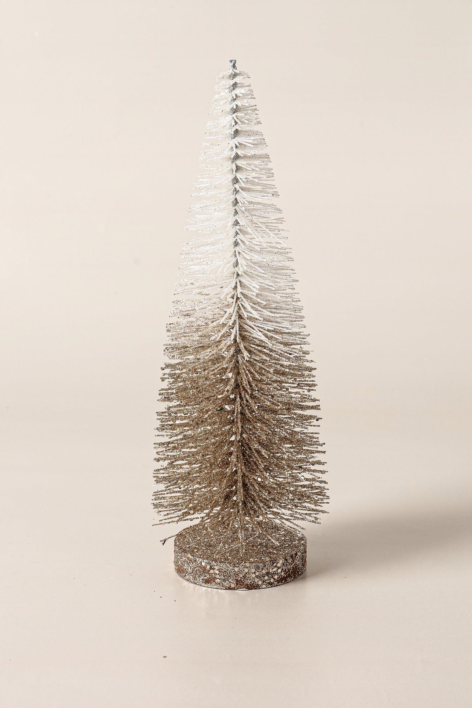 Brushed 2 Tone Festive Tree, 34cm