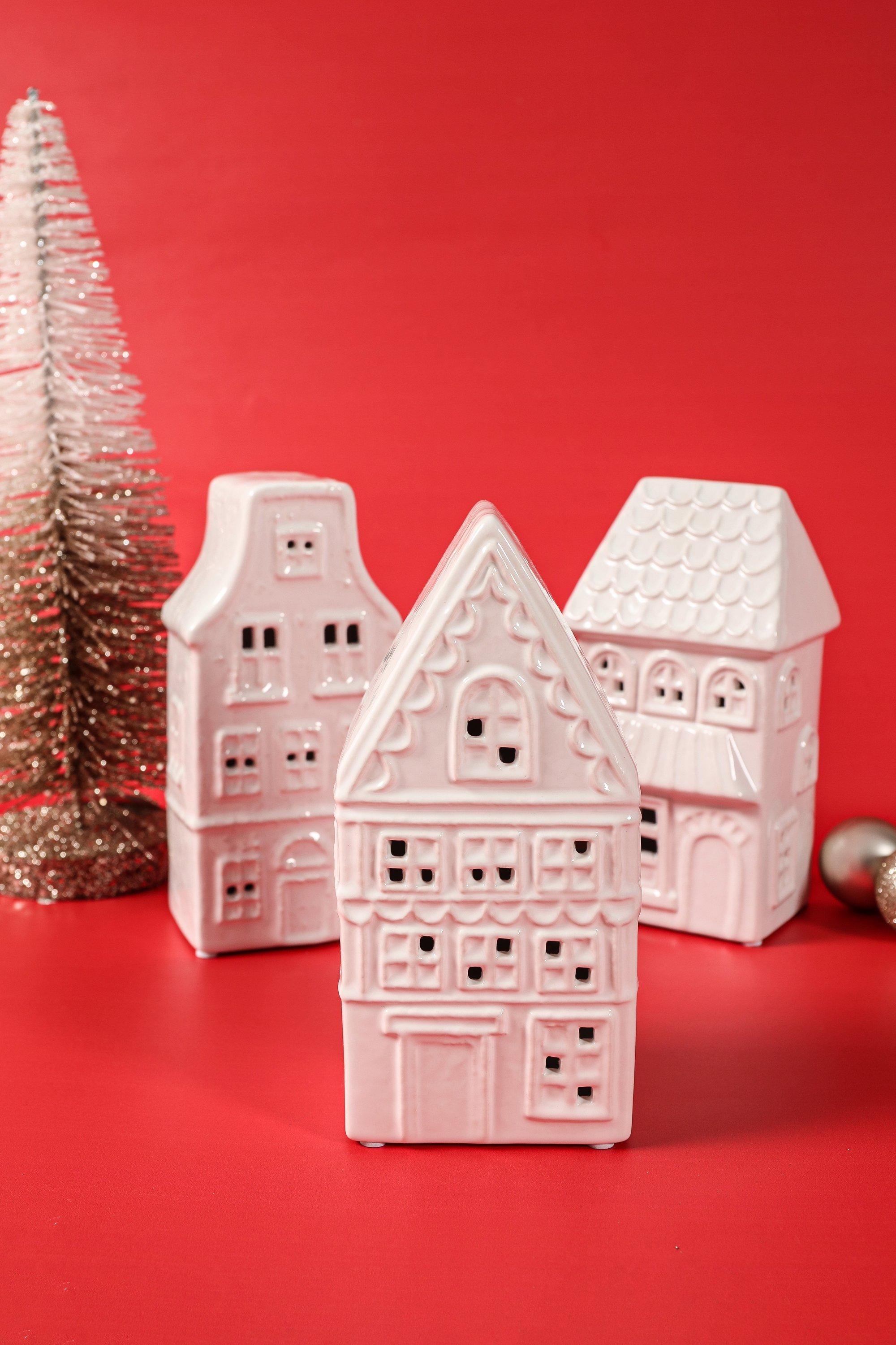 Led Ceramic Dutch House, 8x18cm