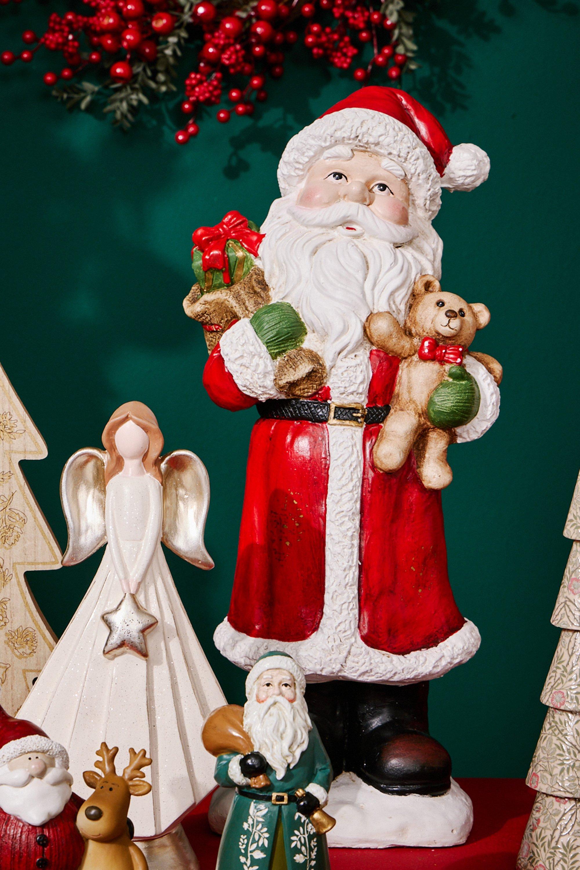 Santa Teddy Statue, 52cm