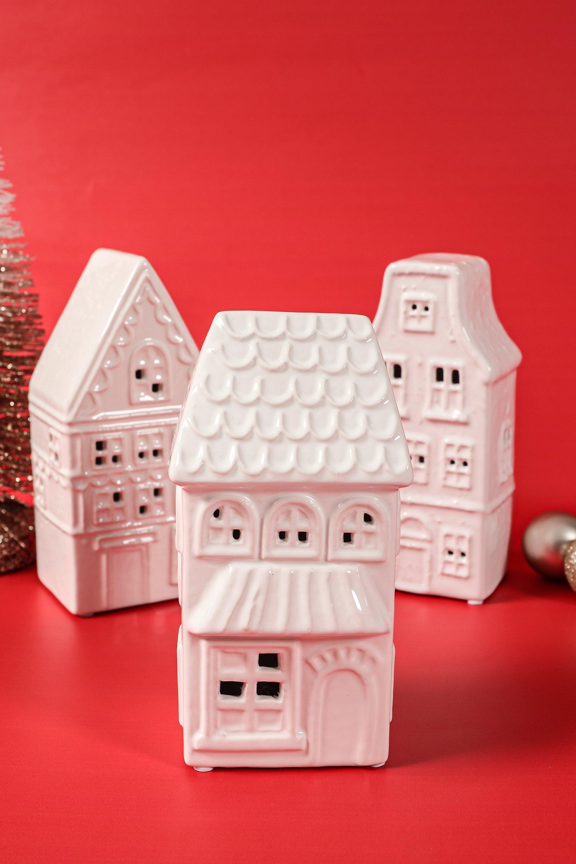 Led Ceramic Dutch House, 8x18cm