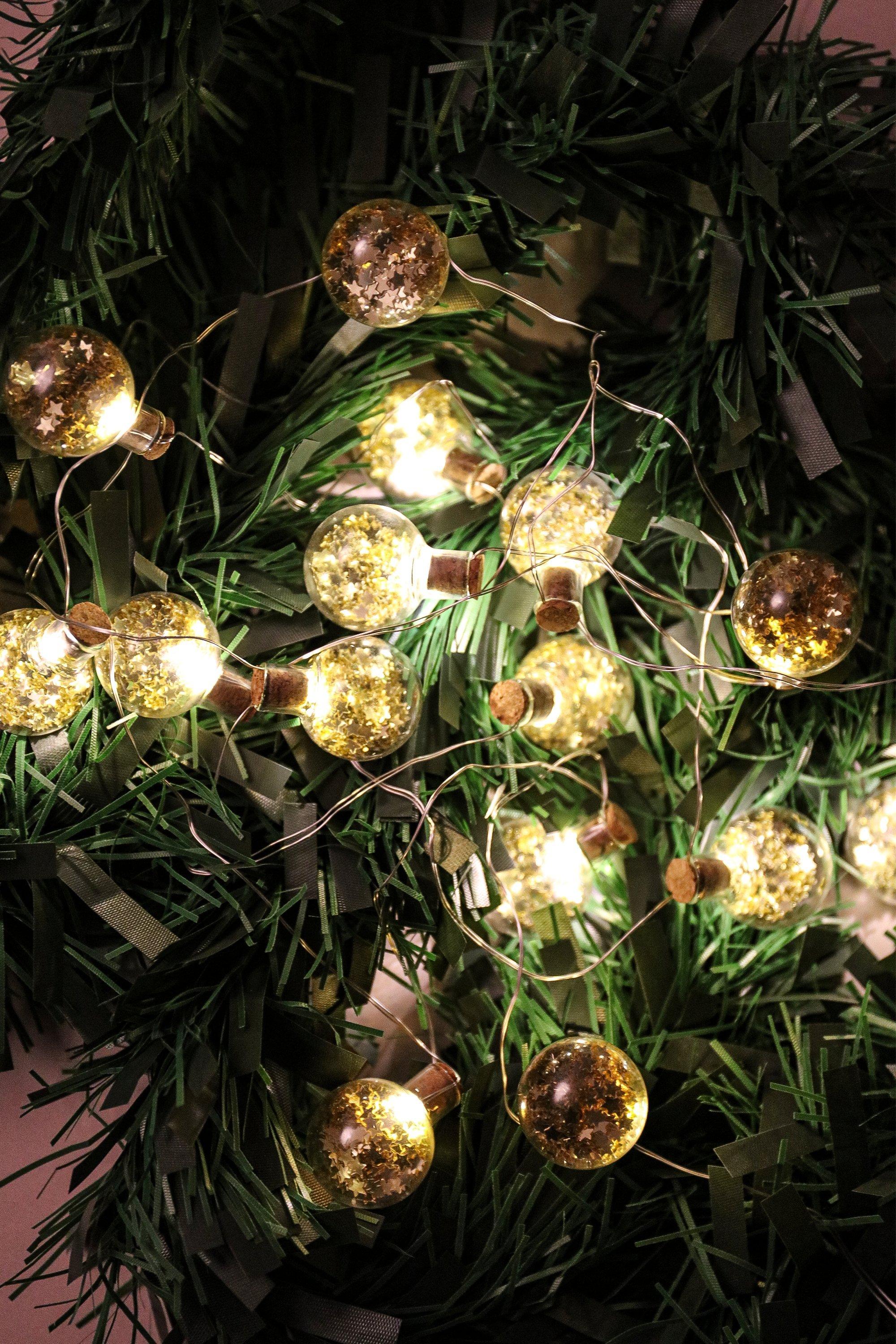 Bauble Star String Lights, 165cm