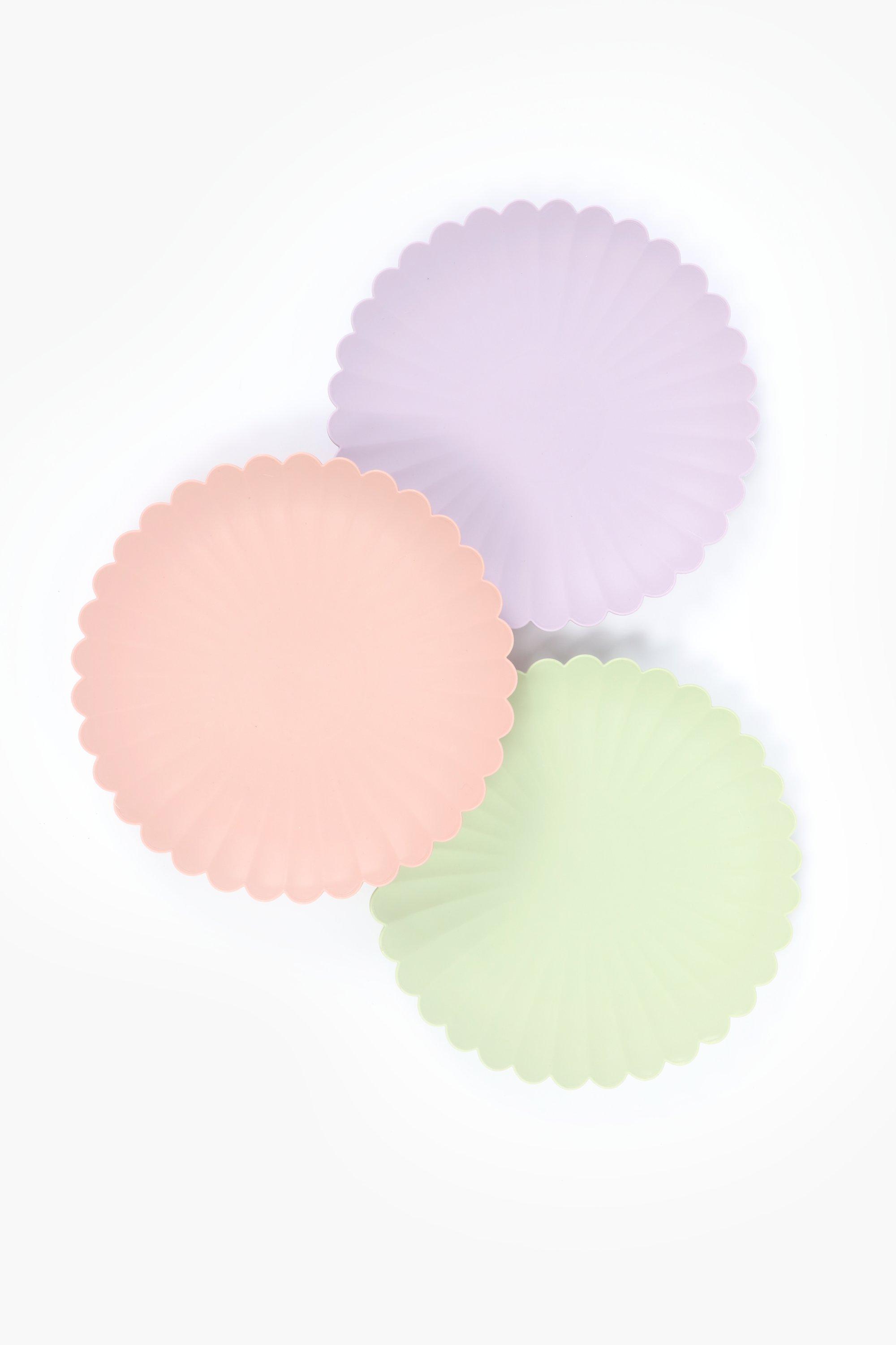 6 Pack Daisy Multi Colour Paper Plates