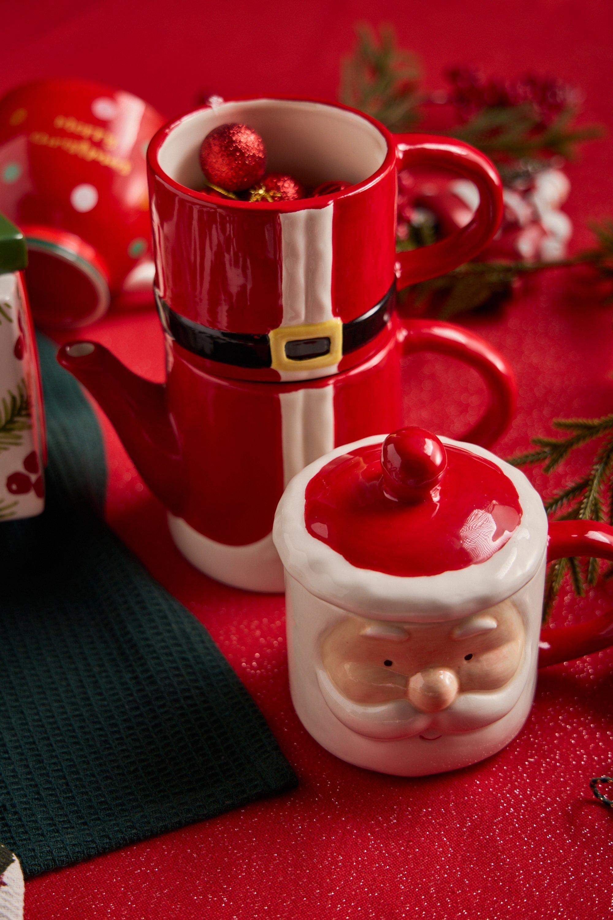 3 Tier Santa Tea Set
