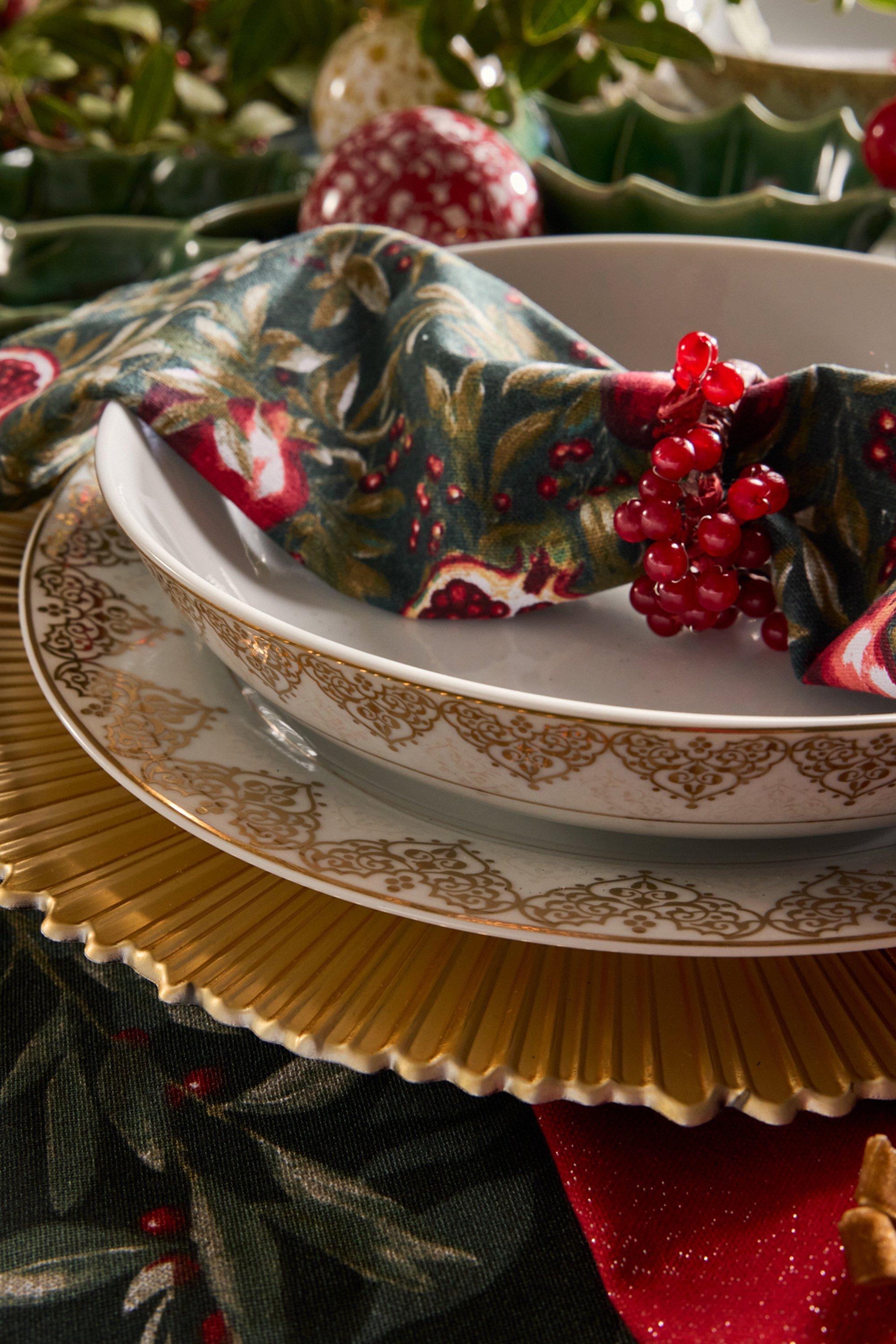 Opulent Ceramic Dinner Plate