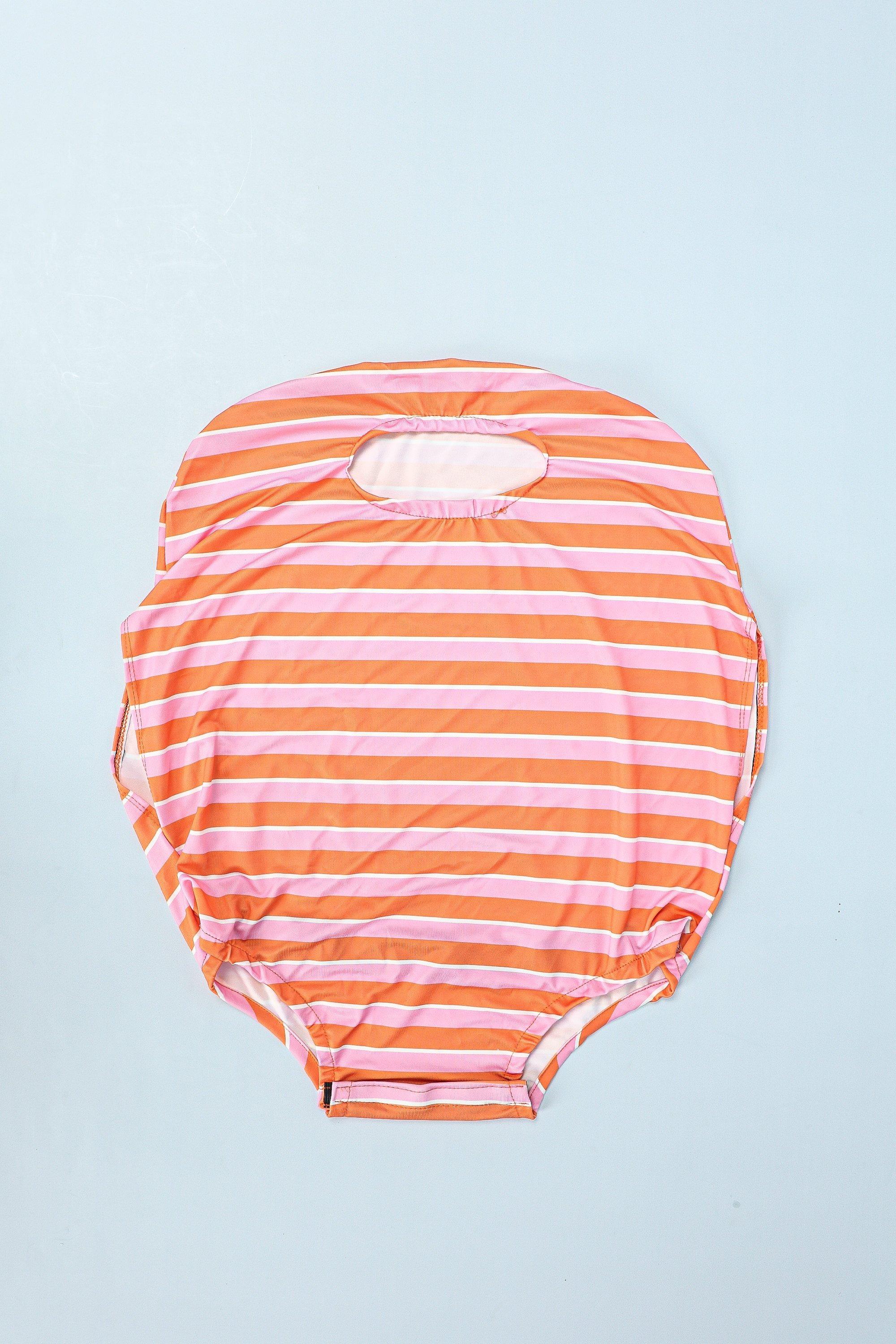 Miami Stripe Luggage Cover Large