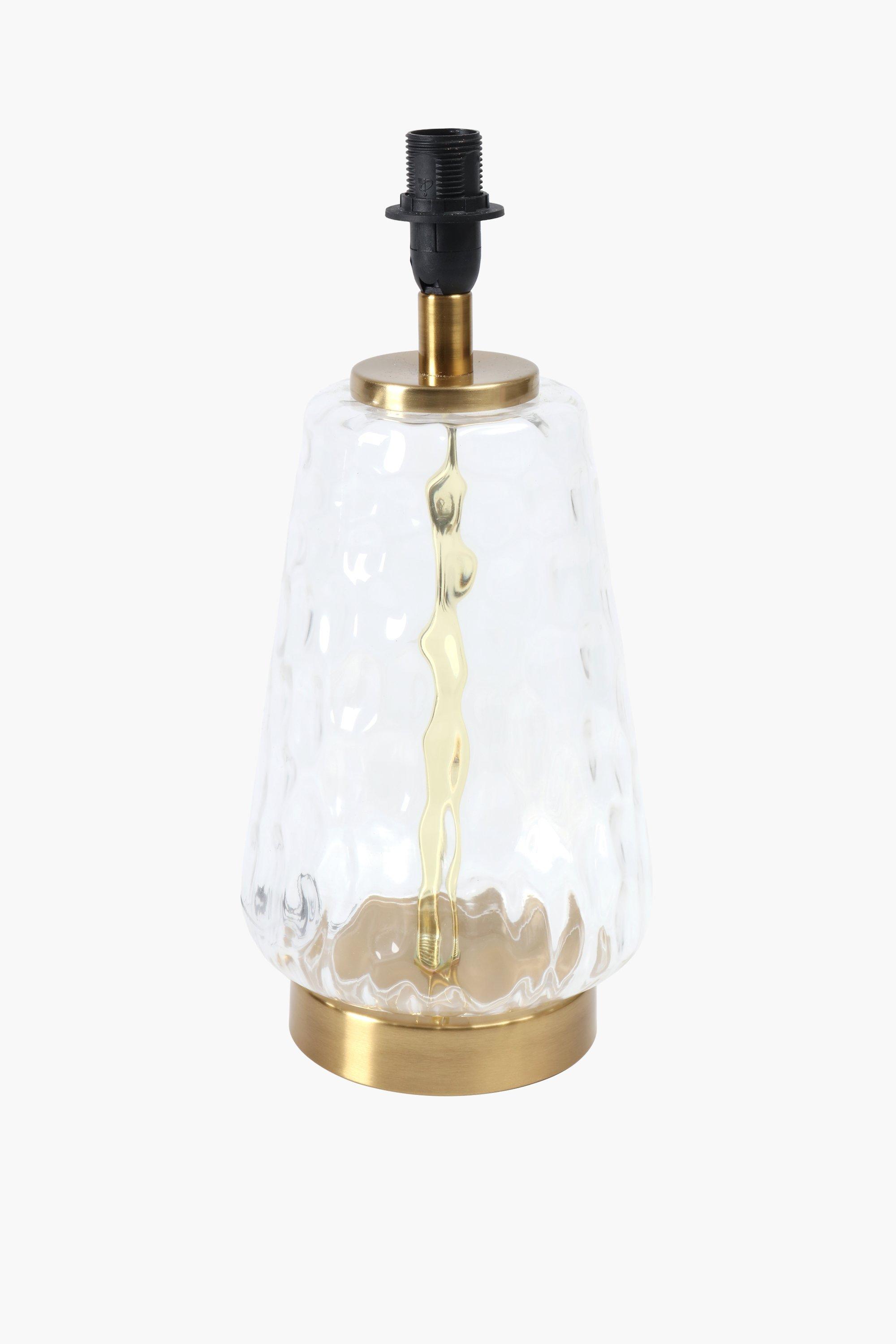 Dimpled Glass Lamp Base, E14