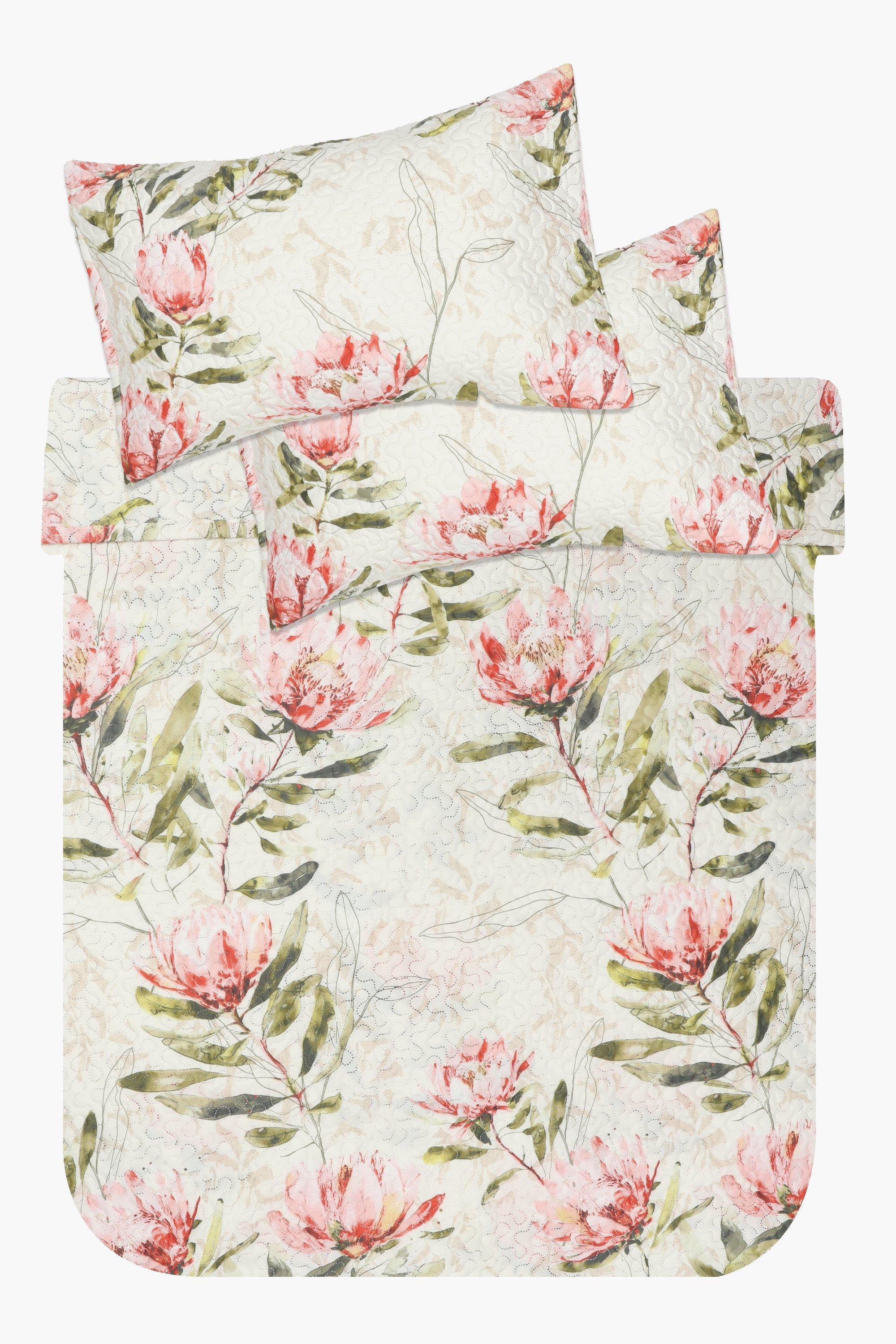 5 Piece Soft Touch Alicedale Floral Quilt Set