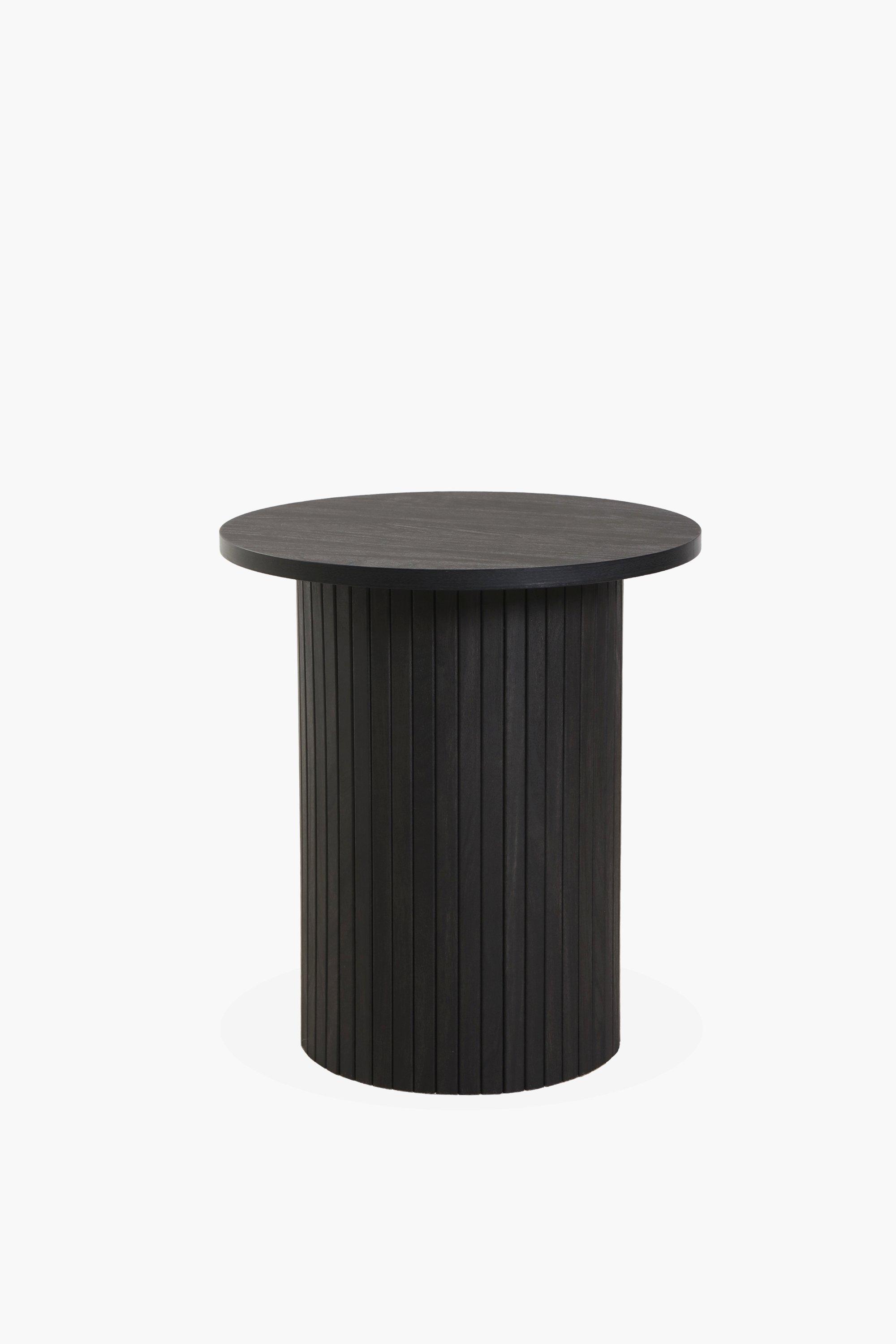 Fluted Ribbed Side Table