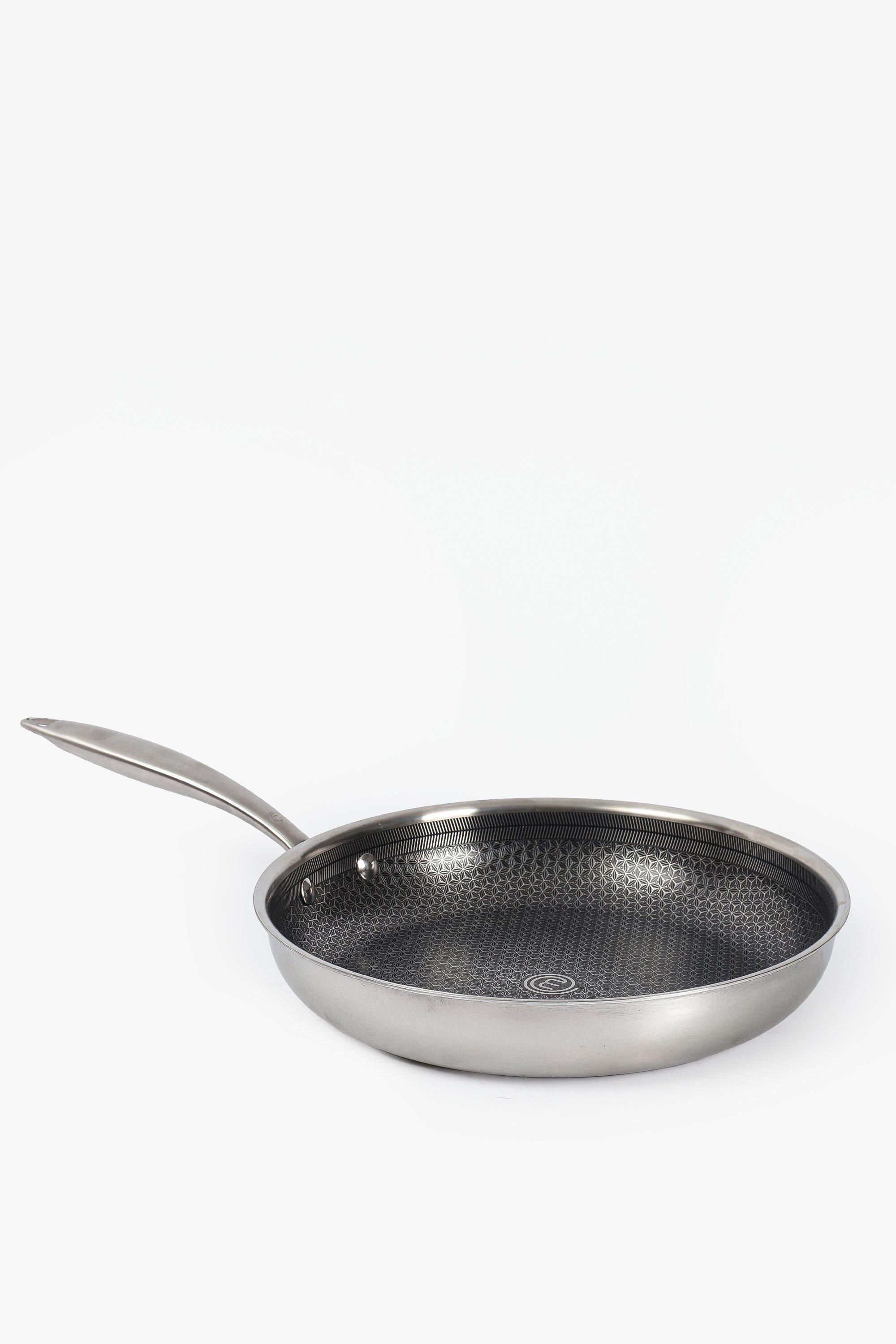 MasterChef Stainless Steel Matrix Frying Pan, 28cm