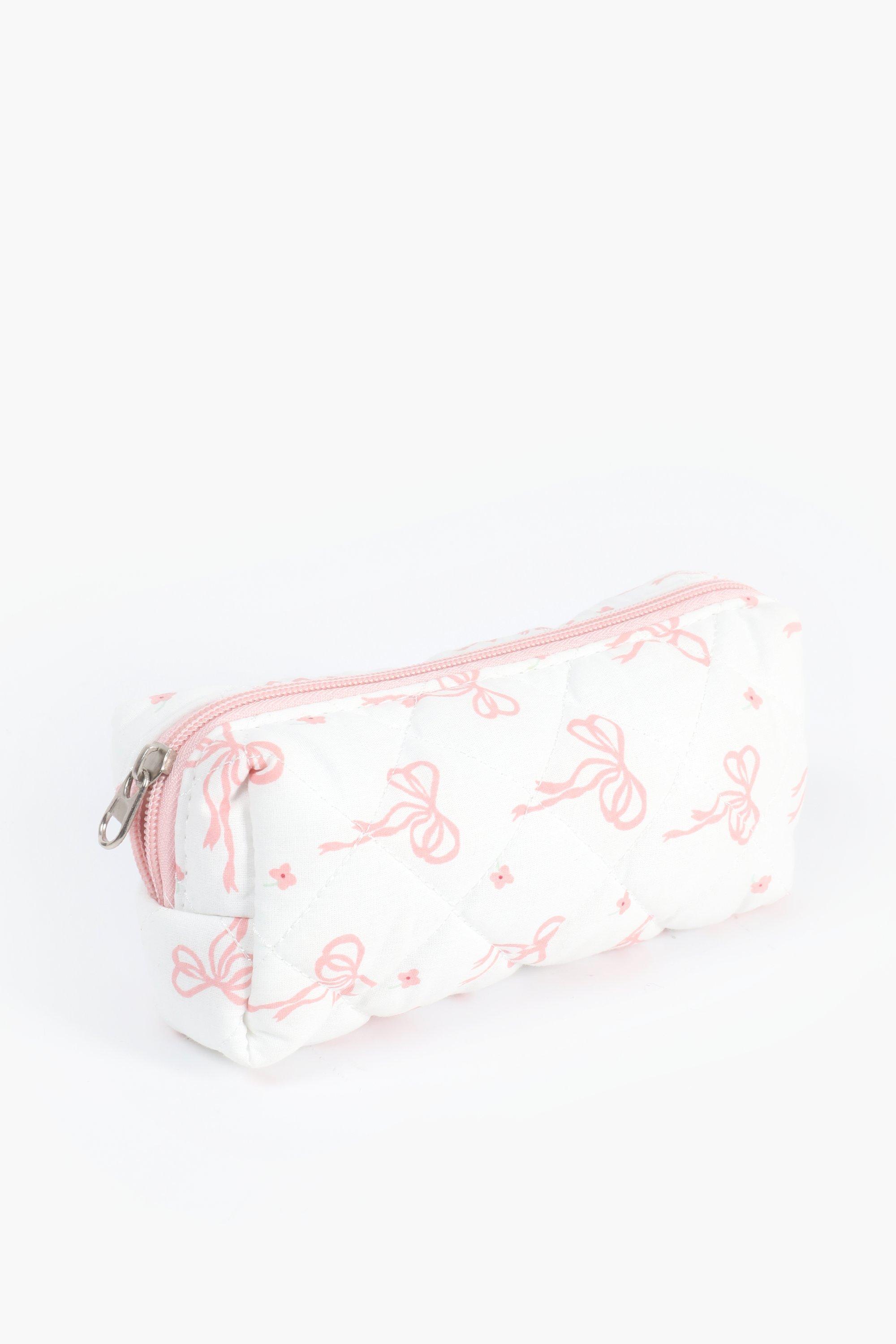 Quilted Bow Pencil Case