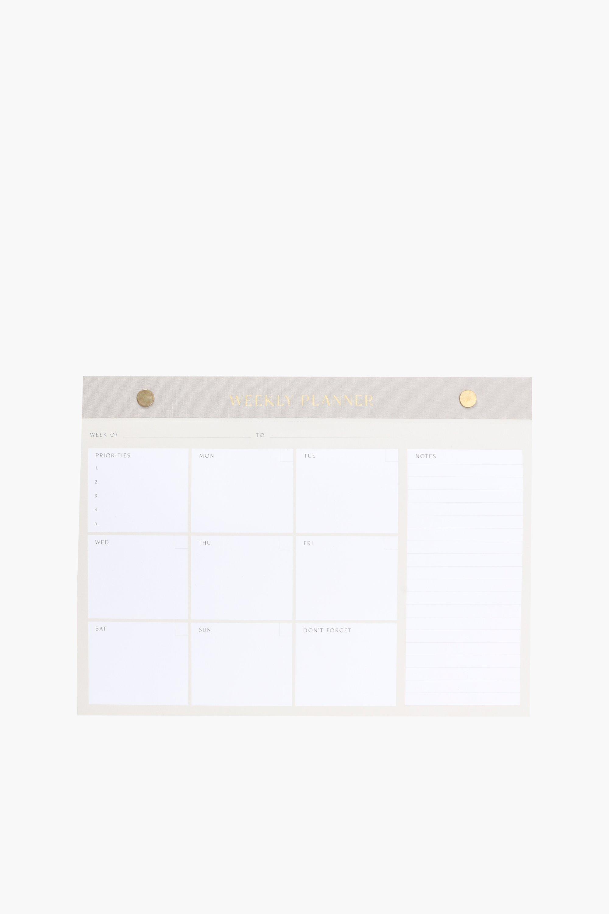 Weekly Planner Notepad